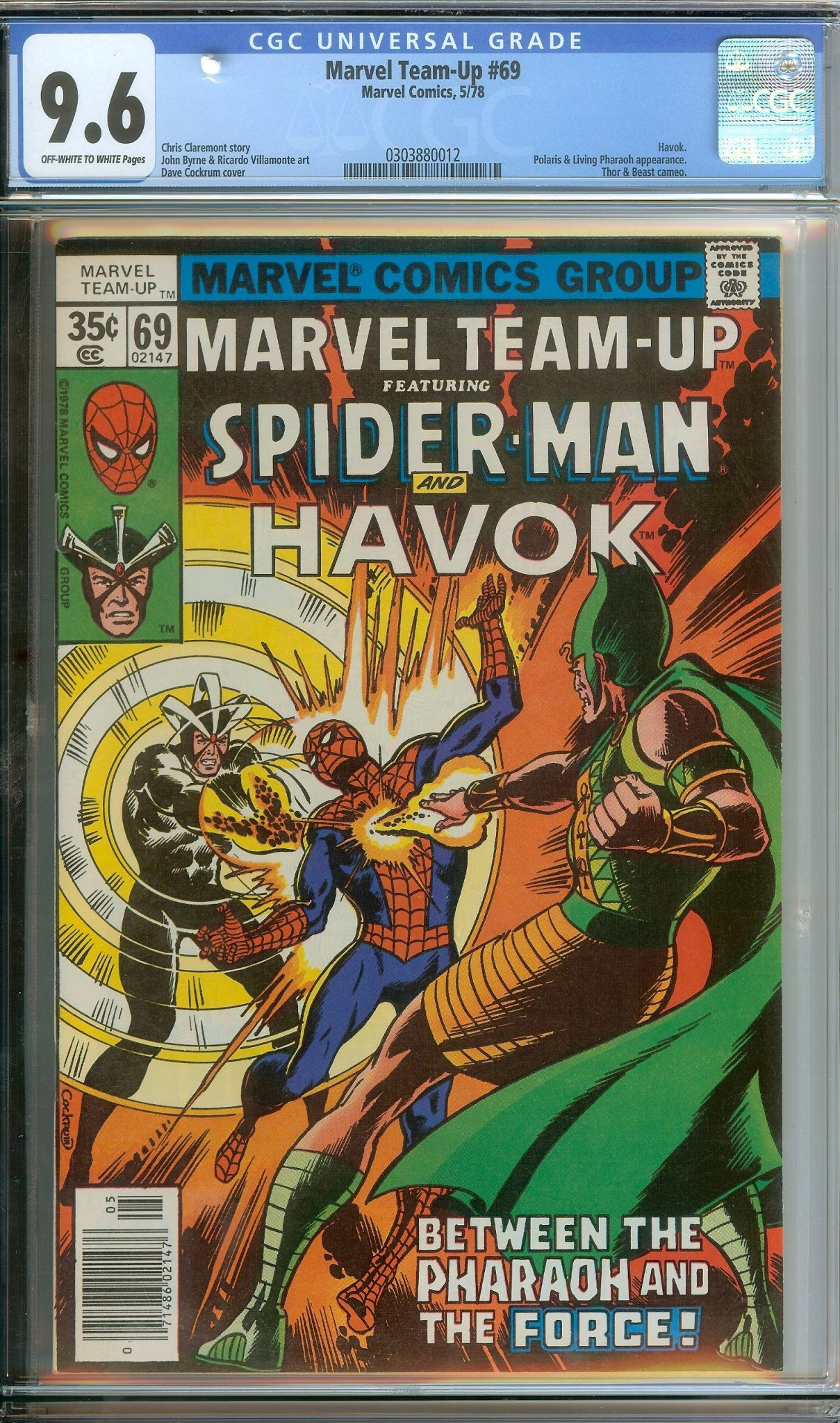 MARVEL TEAM-UP #69 CGC 9.6 OW/WH PAGES | Reece's Rare Comics