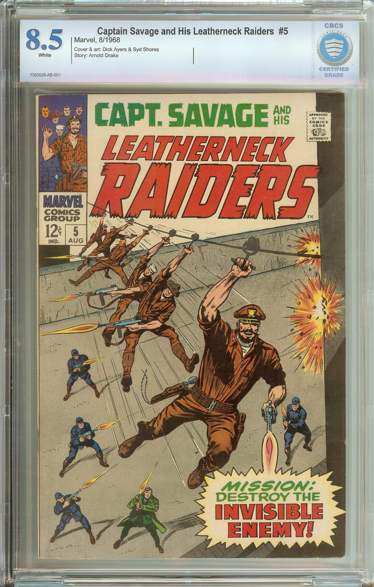 CAPTAIN SAVAGE #5 CBCS 8.5 WHITE PAGES | Reece's Rare Comics