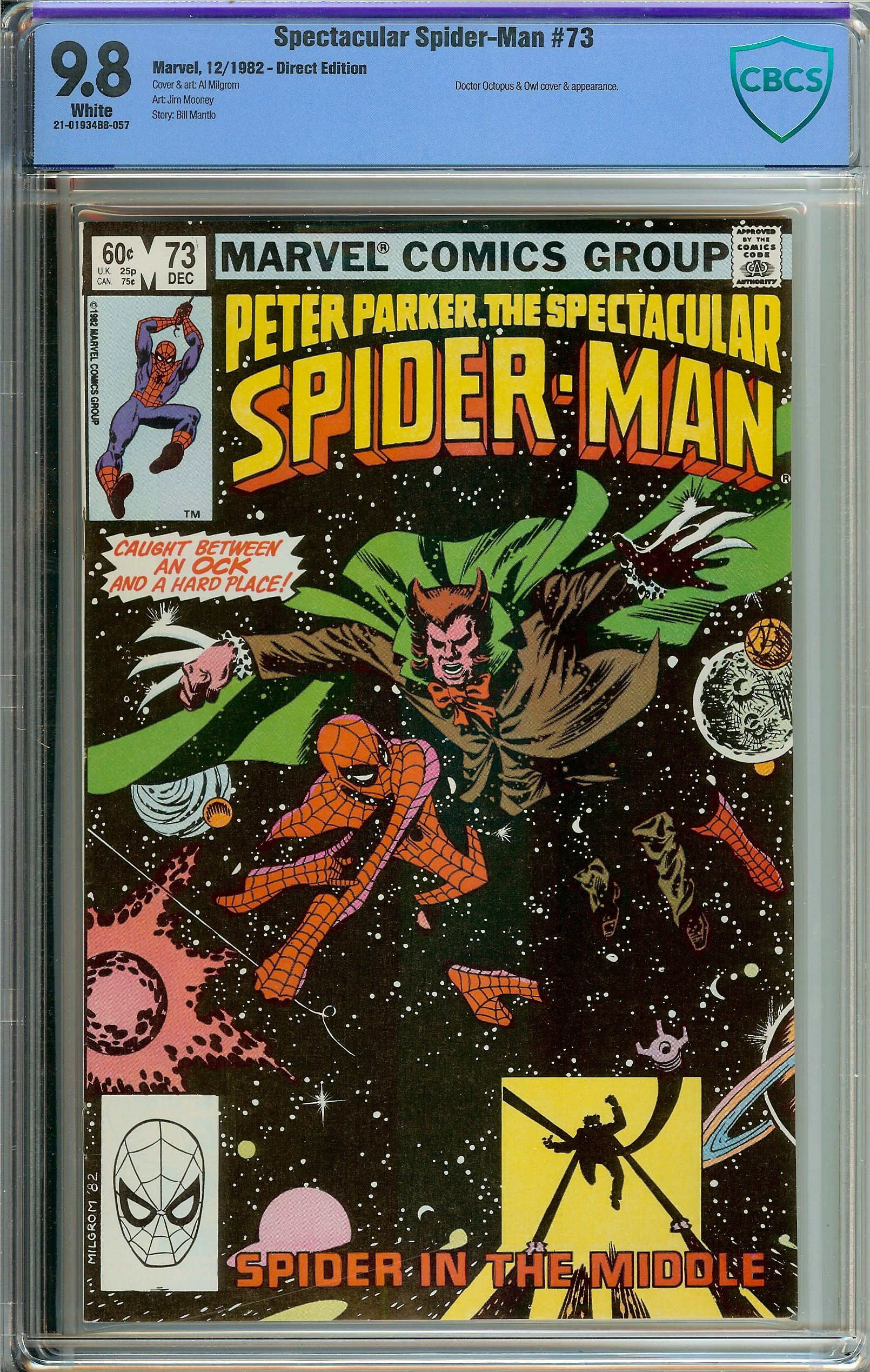 SPECTACULAR SPIDER-MAN #73 CBCS 9.8 WHITE PAGES | Reece's Rare Comics