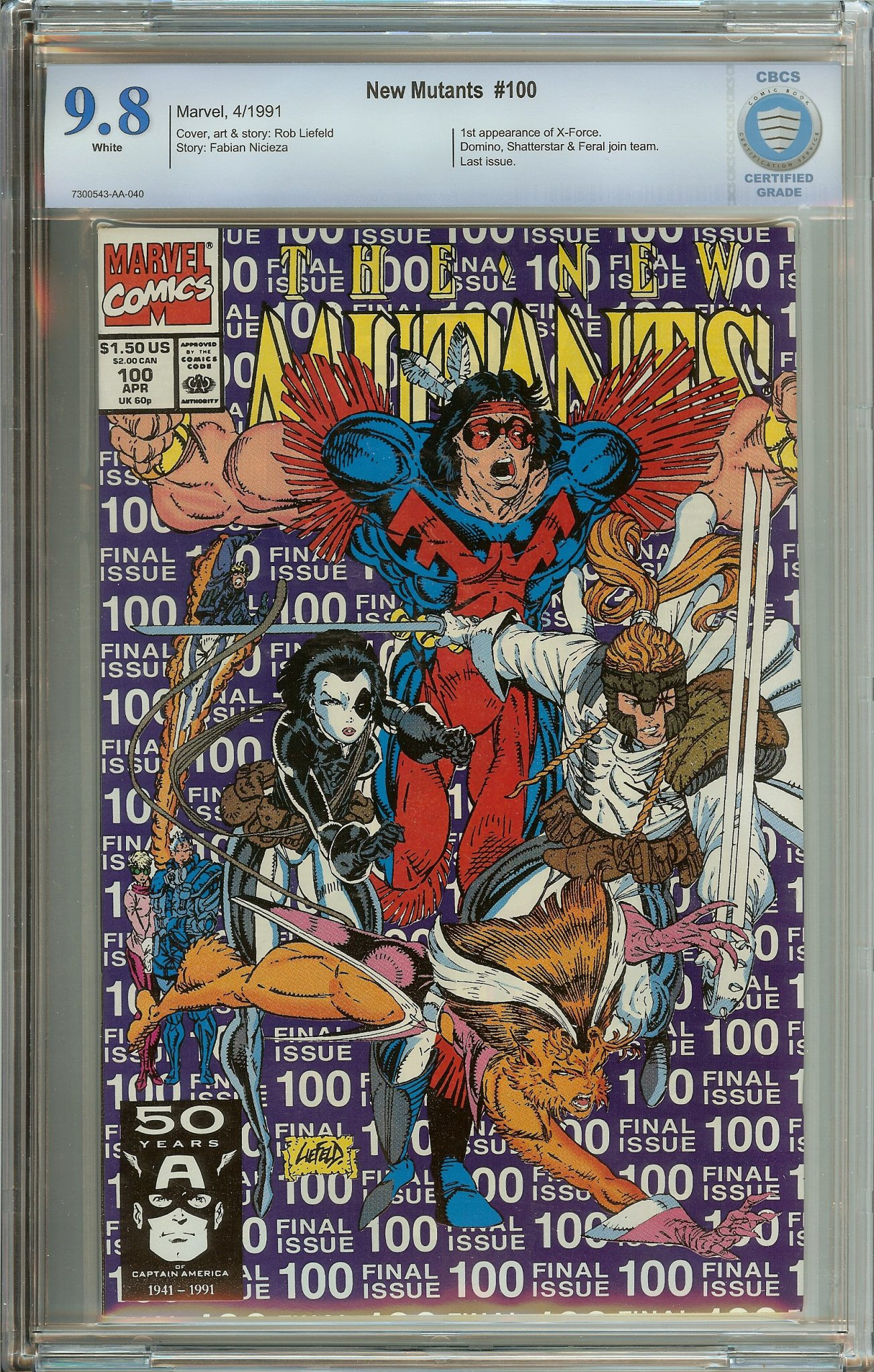 NEW MUTANTS #100 CBCS 9.8 WHITE PAGES | Reece's Rare Comics
