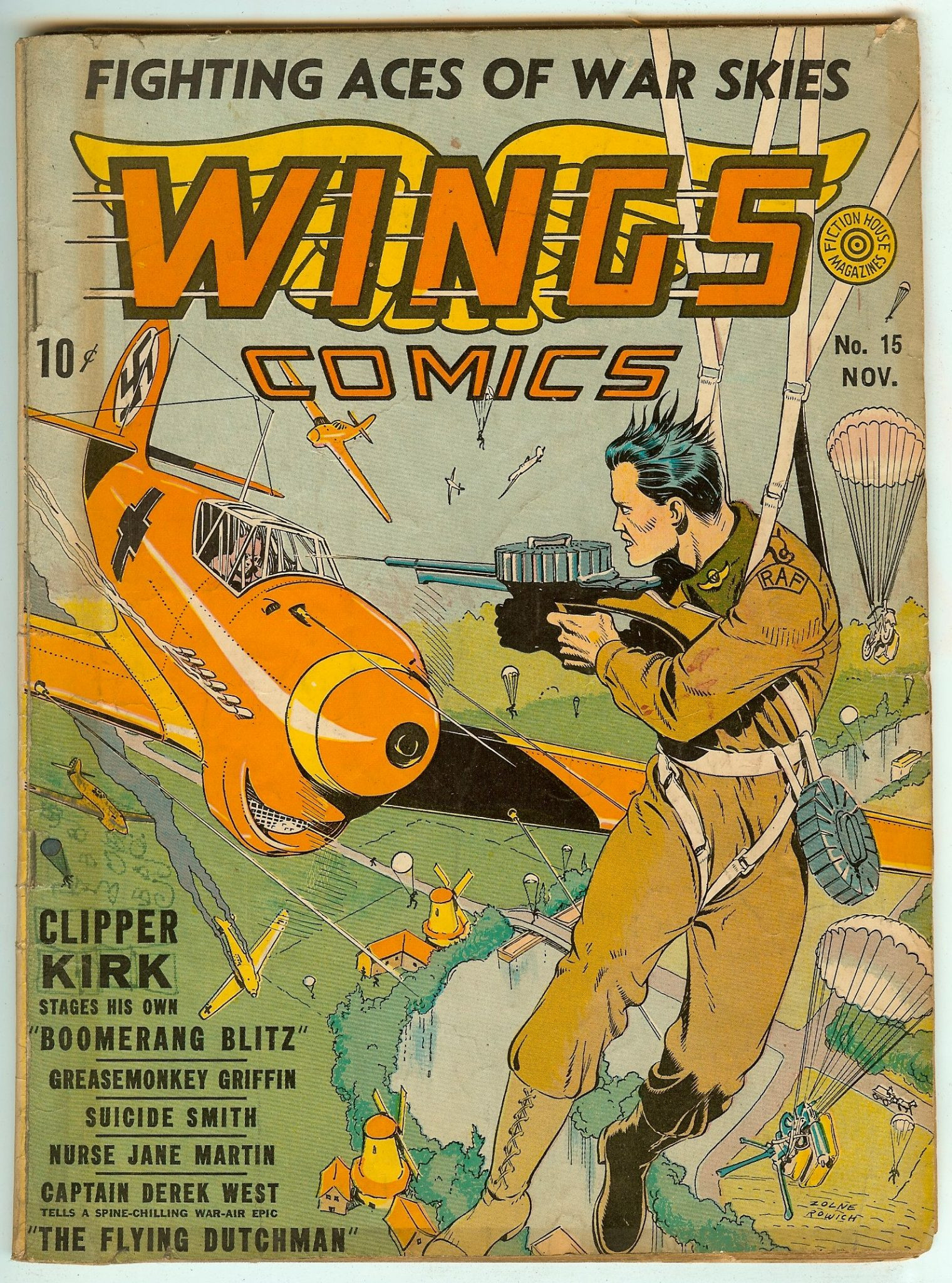 WINGS COMICS #15 3.0 | Reece's Rare Comics