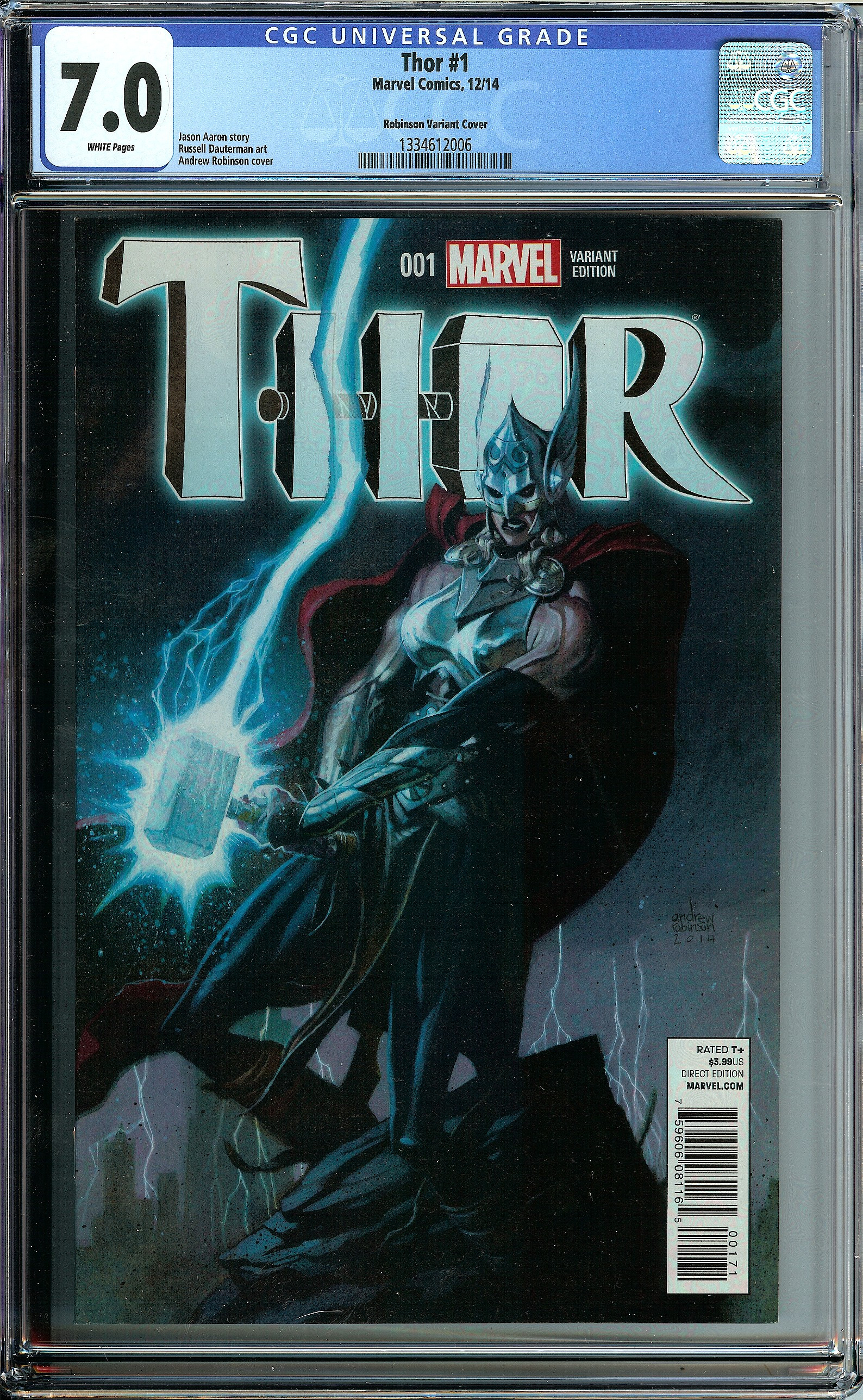 THOR #1 CGC 7.0 WHITE PAGES | Reece's Rare Comics
