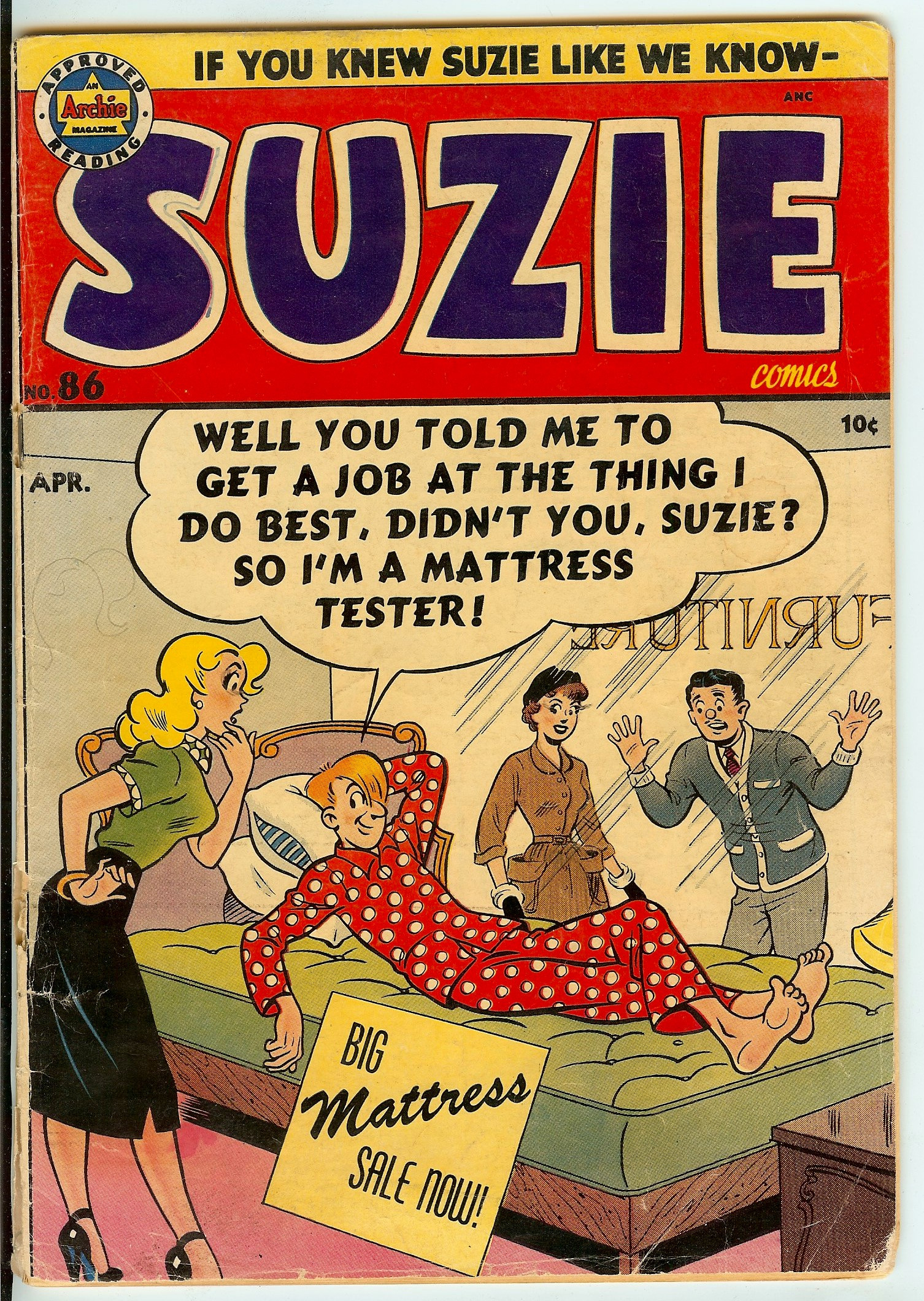 SUZIE COMICS #86 2.5 | Reece's Rare Comics