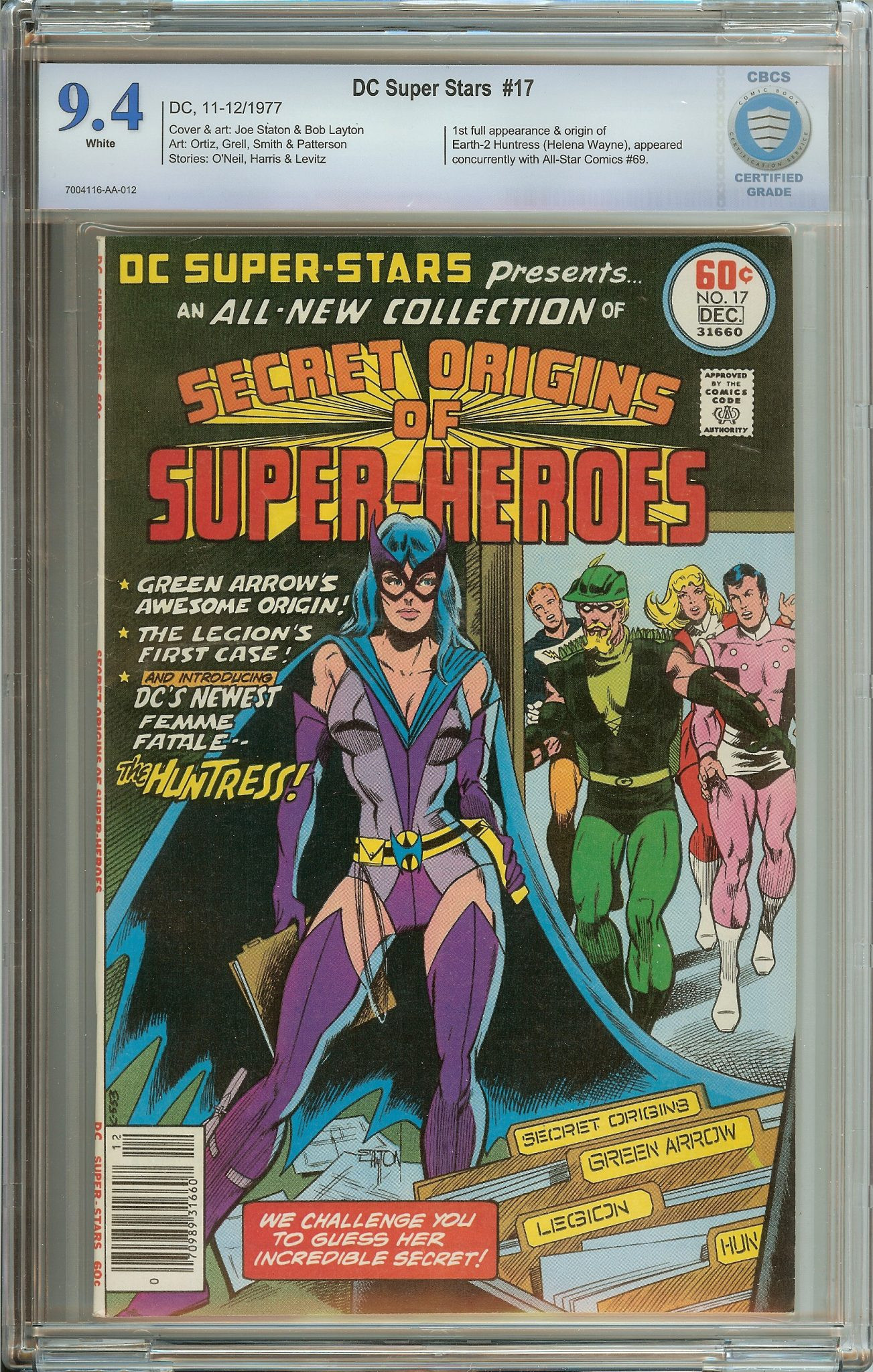 DC SUPER STARS #17 CBCS 9.4 WHITE PAGES | Reece's Rare Comics