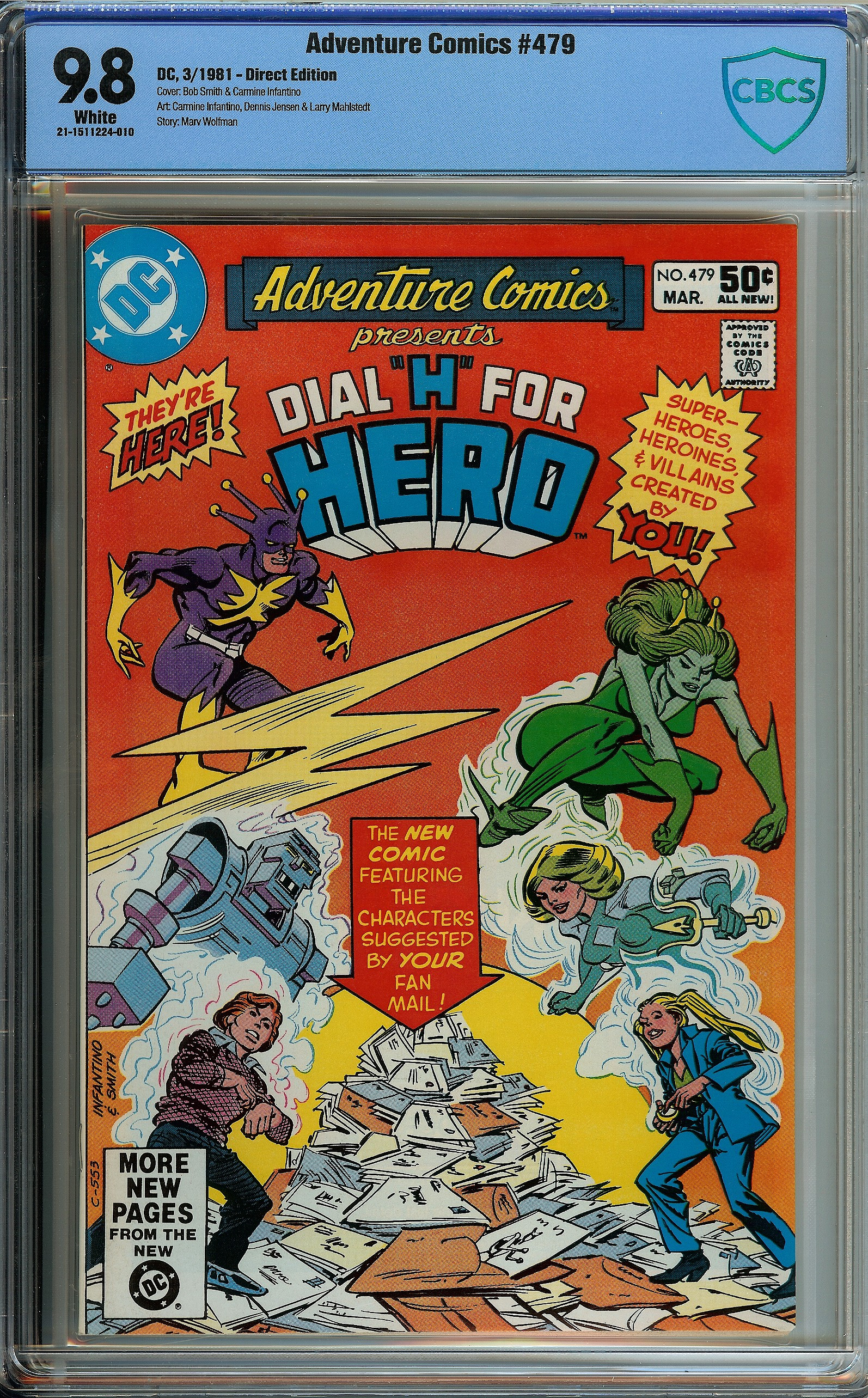 ADVENTURE COMICS #479 CBCS 9.8 WHITE PAGES | Reece's Rare Comics