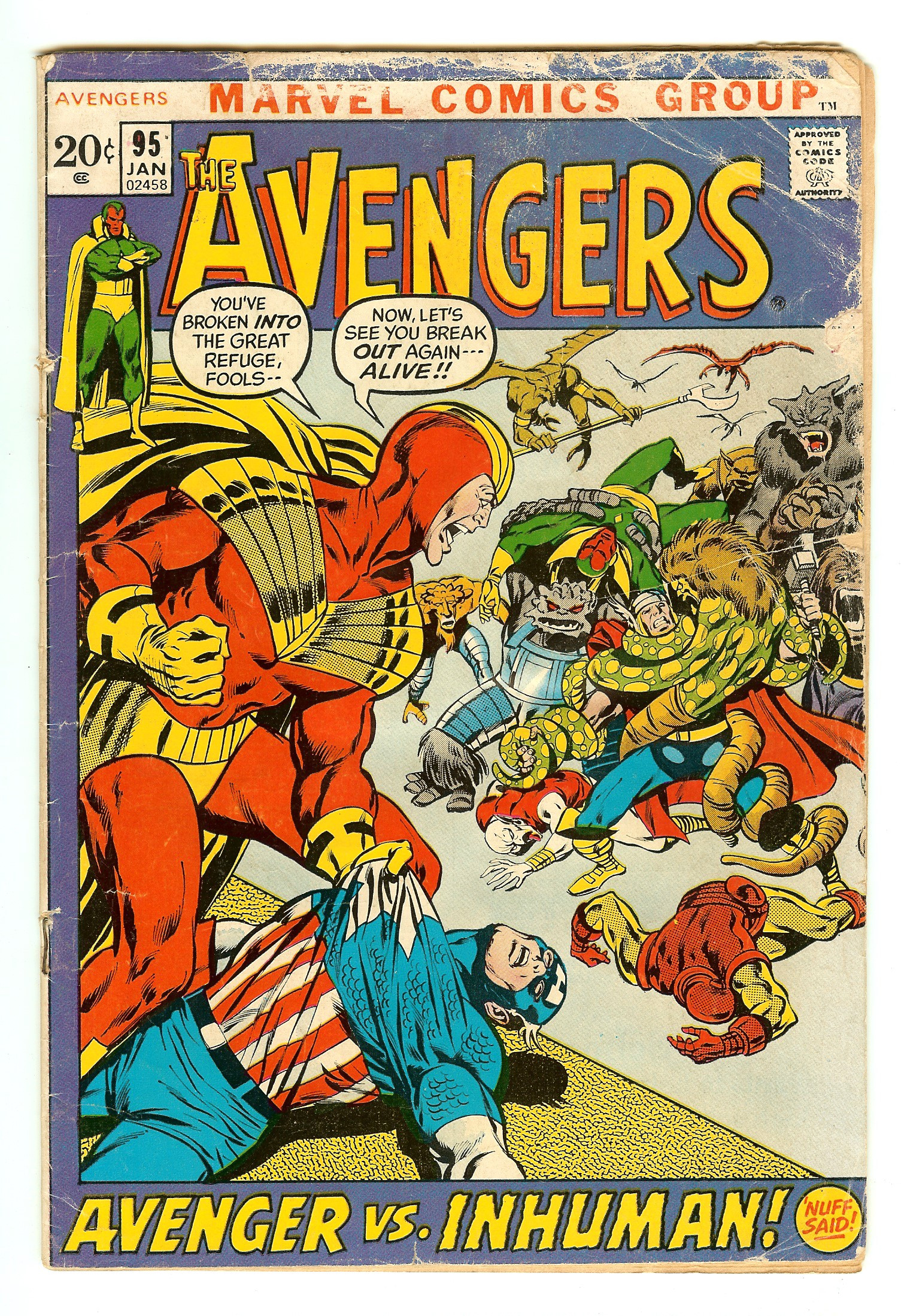 AVENGERS #95 1.0 | Reece's Rare Comics