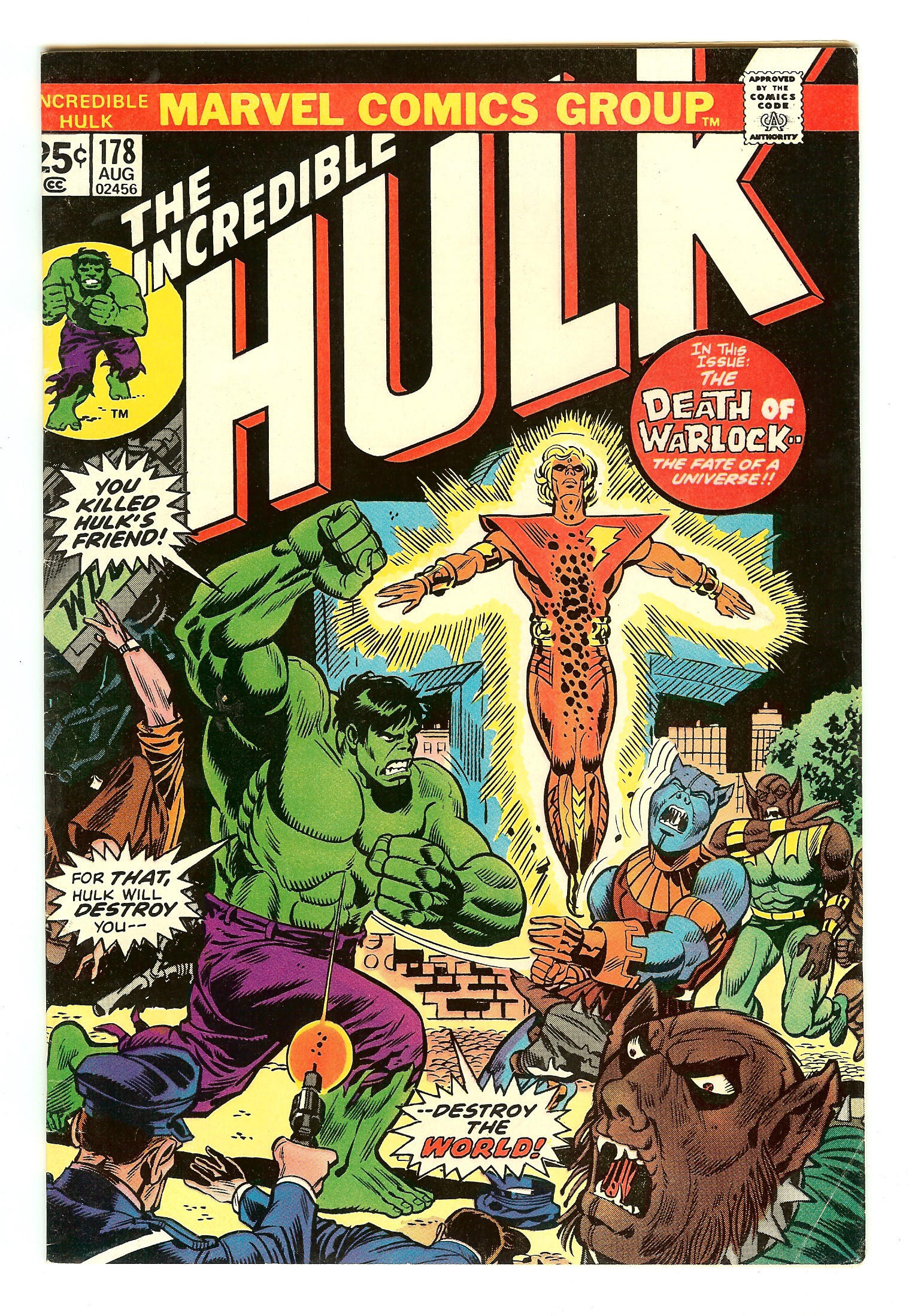 INCREDIBLE HULK #178 6.5 | Reece's Rare Comics