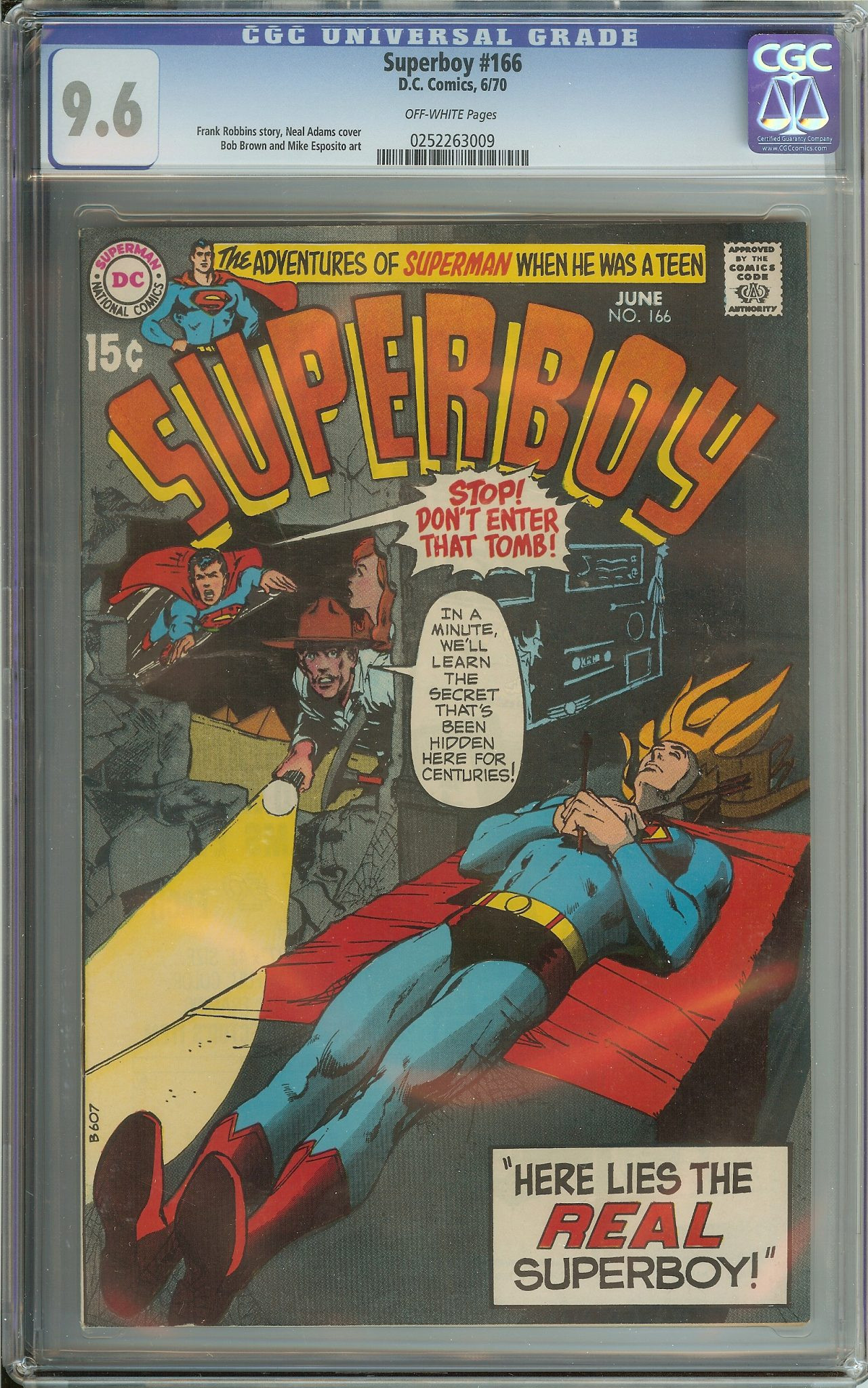 SUPERBOY #166 CGC 9.6 OW PAGES | Reece's Rare Comics