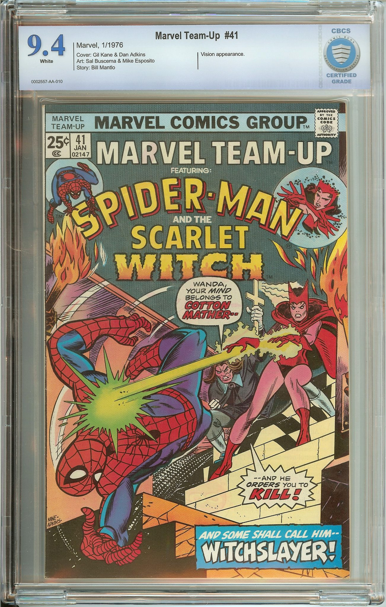 MARVEL TEAM-UP #41 CBCS 9.4 WHITE PAGES | Reece's Rare Comics