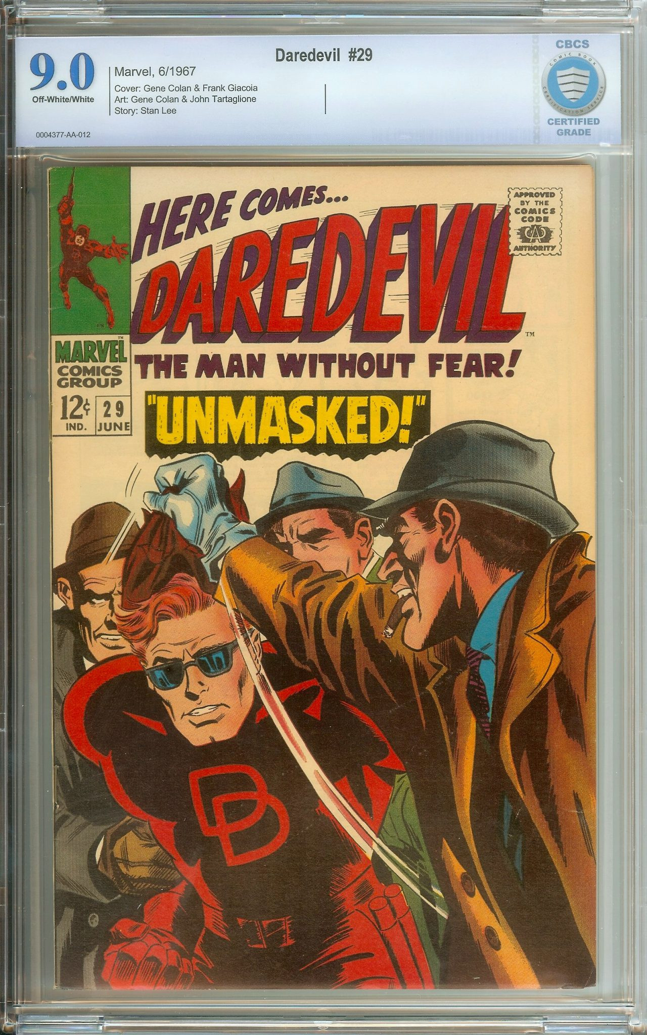 DAREDEVIL #29 CBCS 9.0 OW/WH PAGES | Reece's Rare Comics