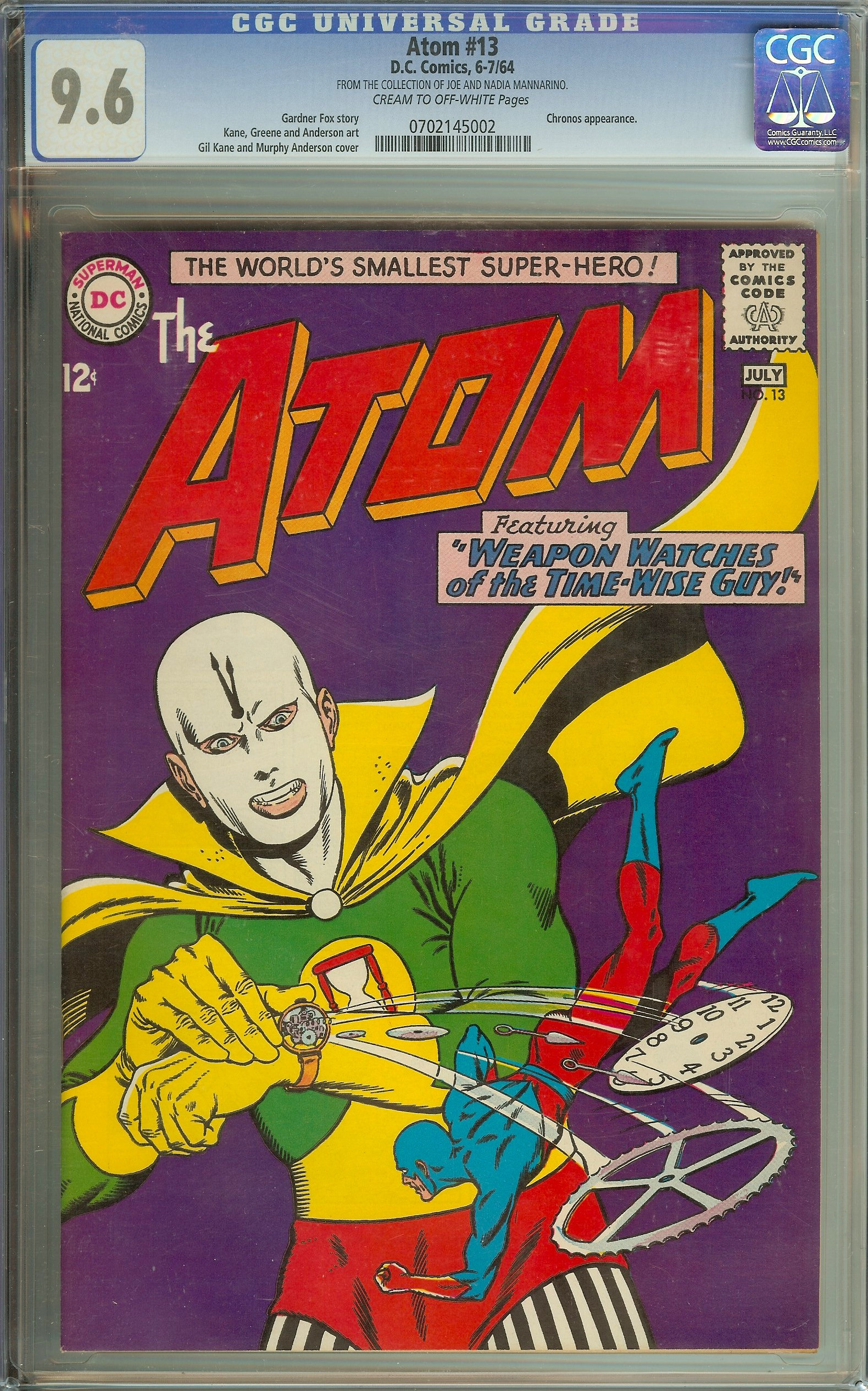 ATOM #13 CGC 9.6 CR/OW PAGES | Reece's Rare Comics