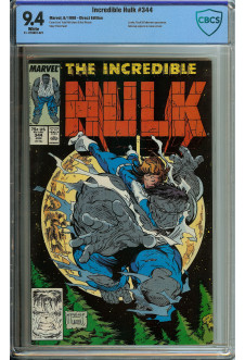 INCREDIBLE HULK #344 CBCS 9.4 WHITE PAGES | Reece's Rare Comics
