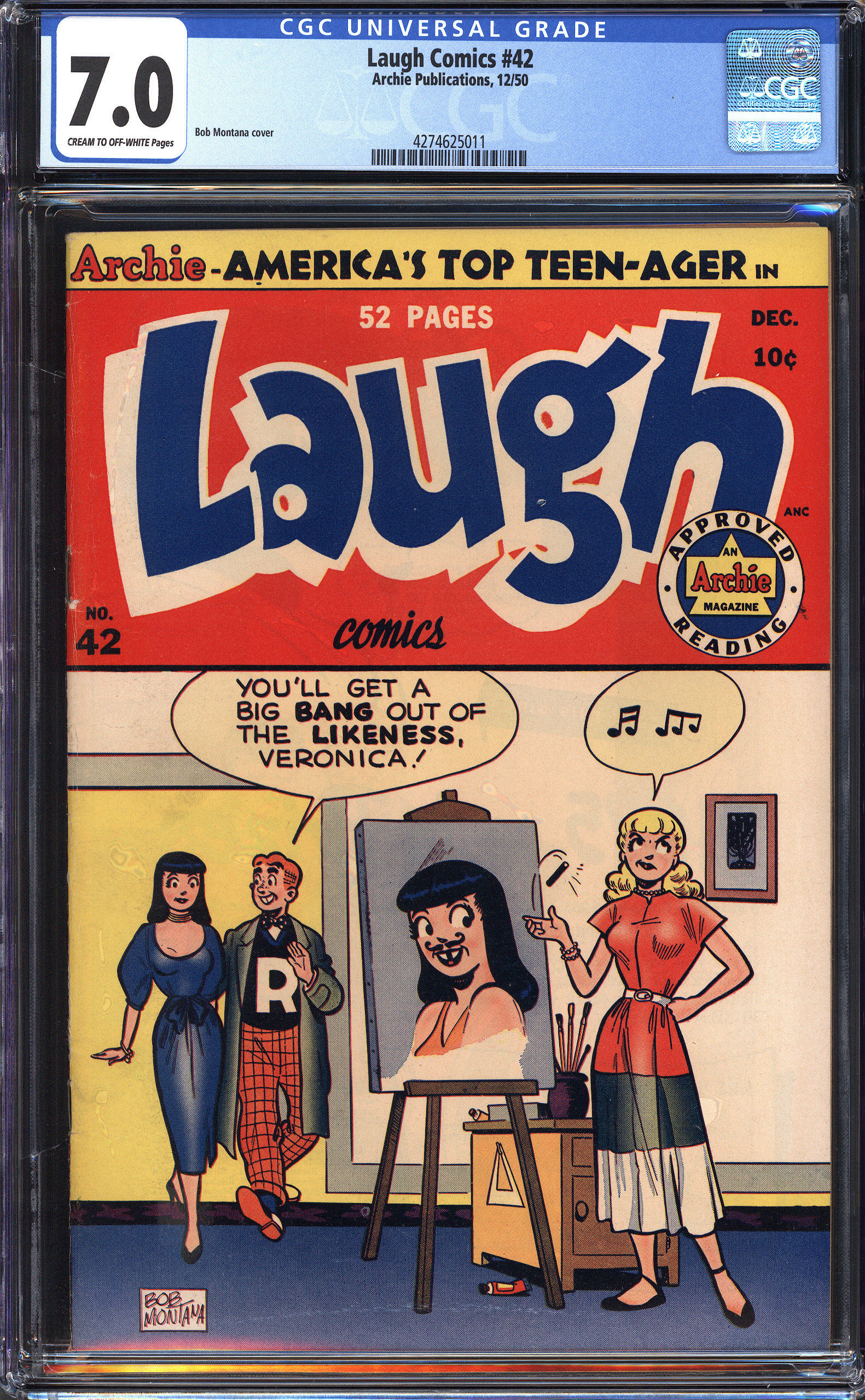 LAUGH COMICS #42 CGC 7.0 CR/OW PAGES | Reece's Rare Comics