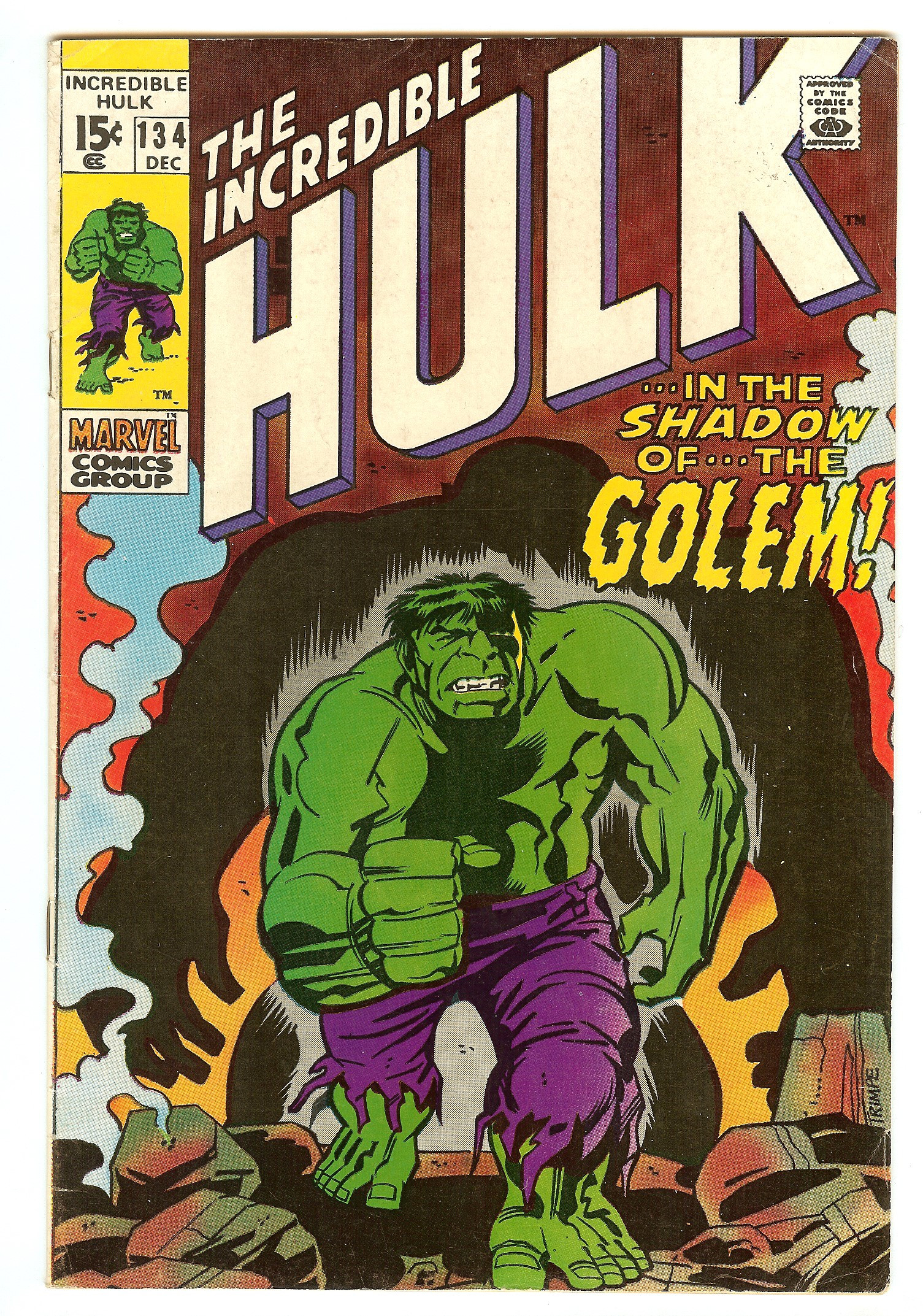INCREDIBLE HULK #134 5.0 | Reece's Rare Comics