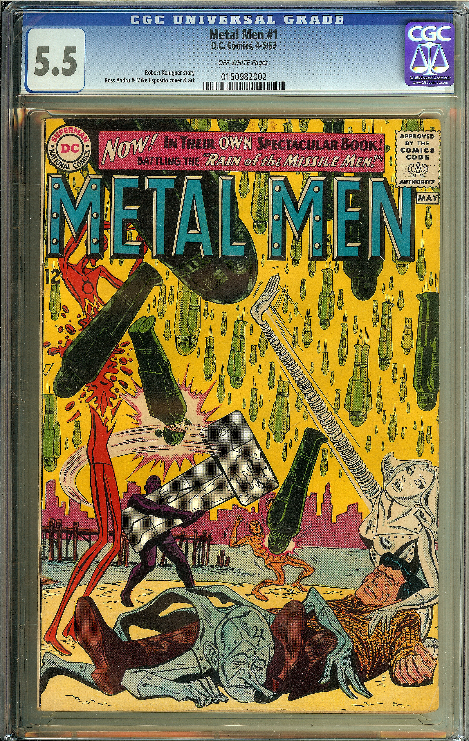 METAL MEN #1 CGC 5.5 OW PAGES | Reece's Rare Comics