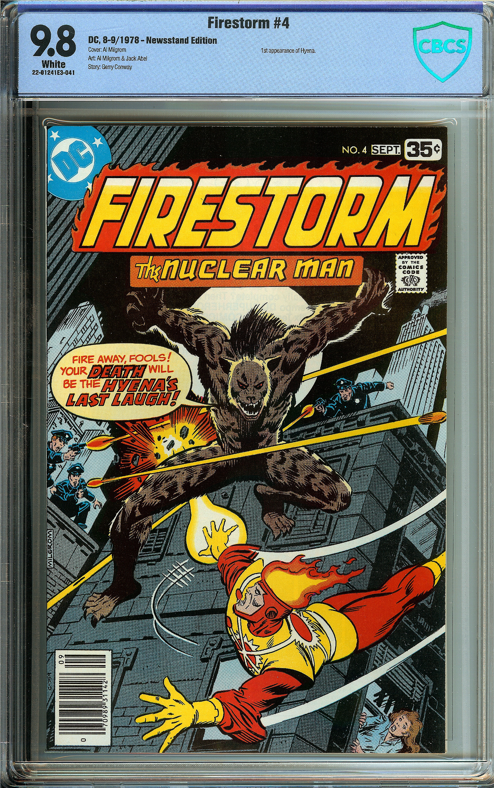 FIRESTORM #4 CBCS 9.8 WHITE PAGES | Reece's Rare Comics