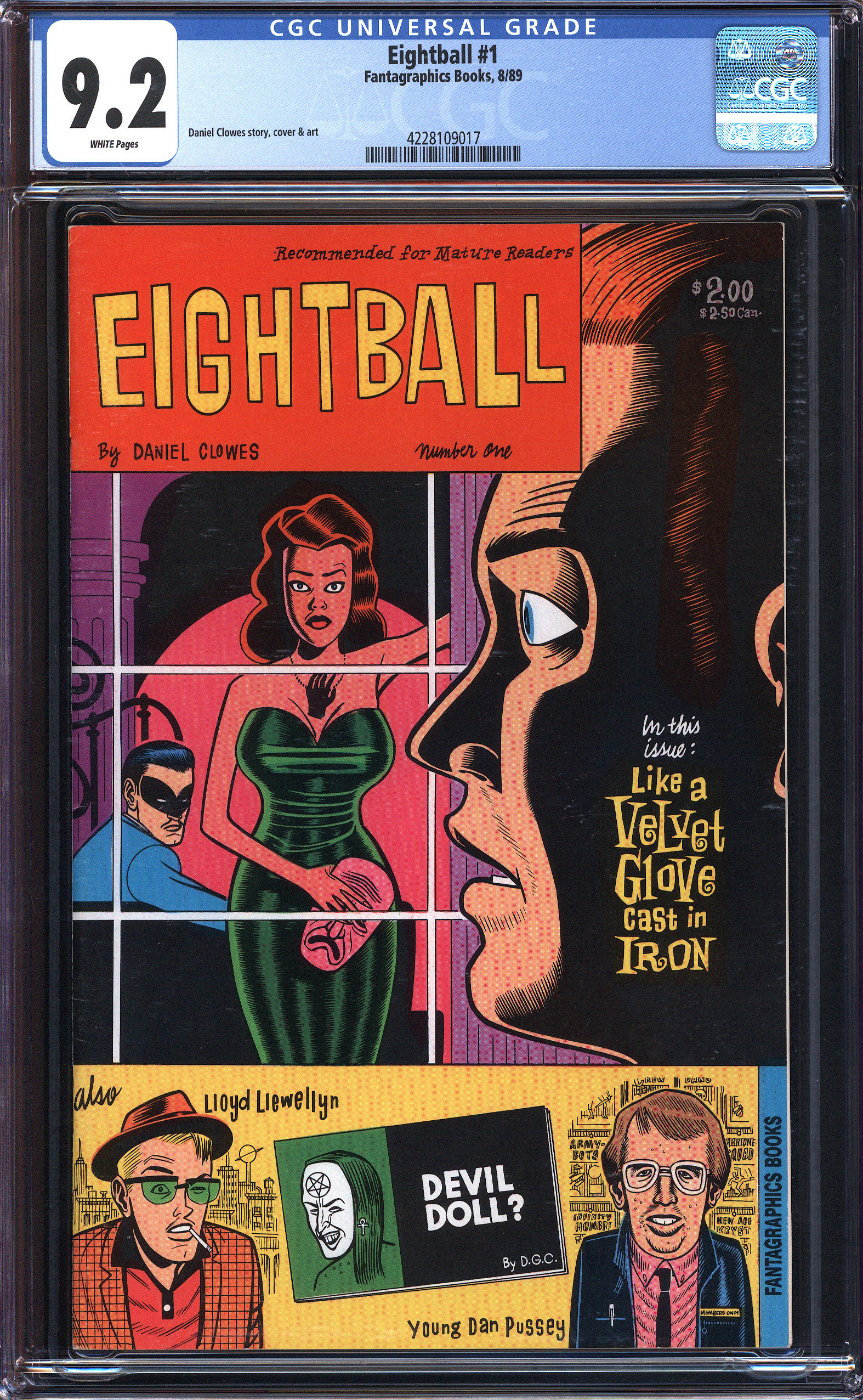 EIGHTBALL #1 CGC 9.2 WHITE PAGES | Reece's Rare Comics