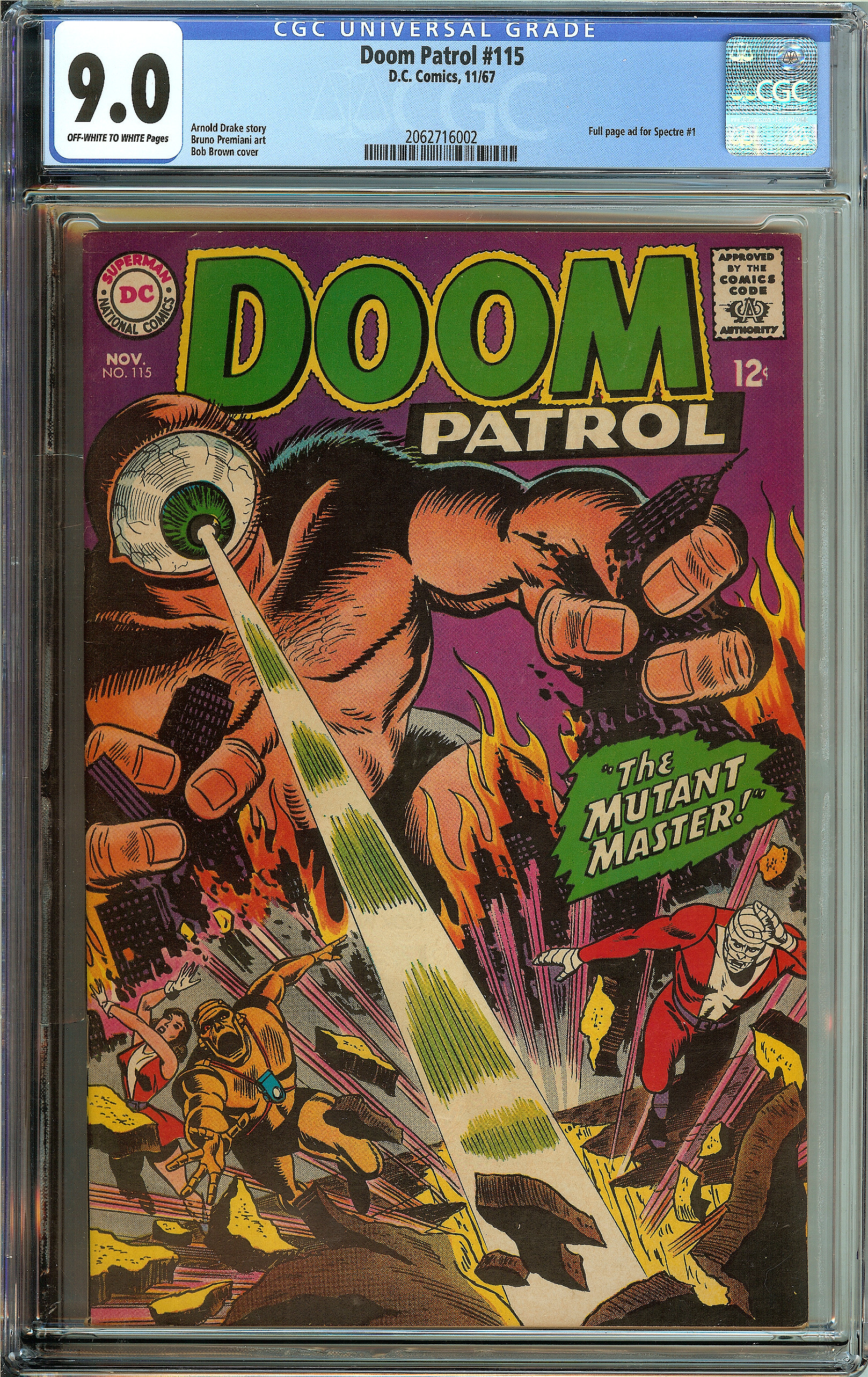 DOOM PATROL #115 CGC 9.0 OW/WH PAGES | Reece's Rare Comics