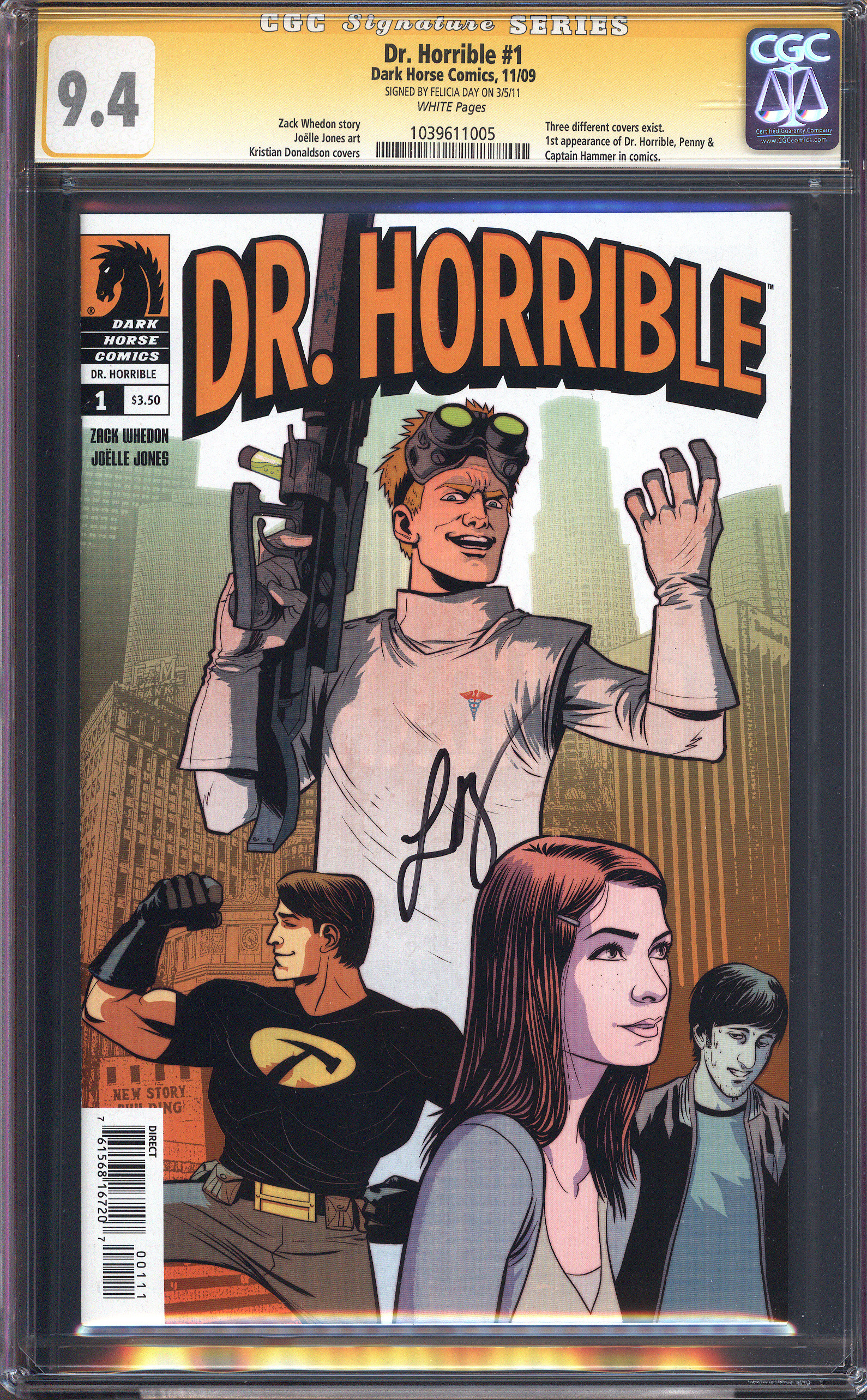 DR. HORRIBLE #1 CGC 9.4 WHITE PAGES | Reece's Rare Comics