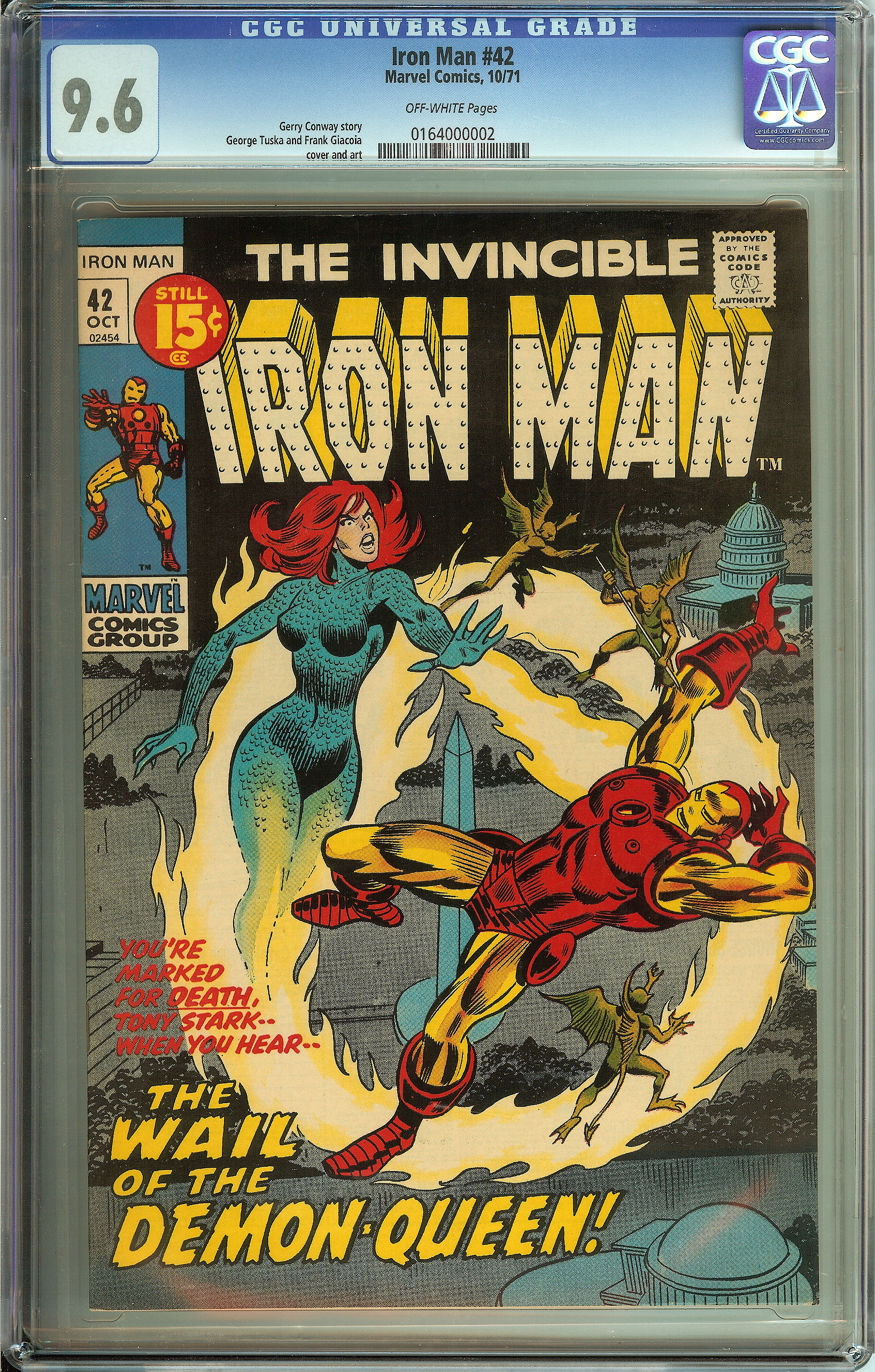IRON MAN #42 CGC 9.6 OW PAGES | Reece's Rare Comics