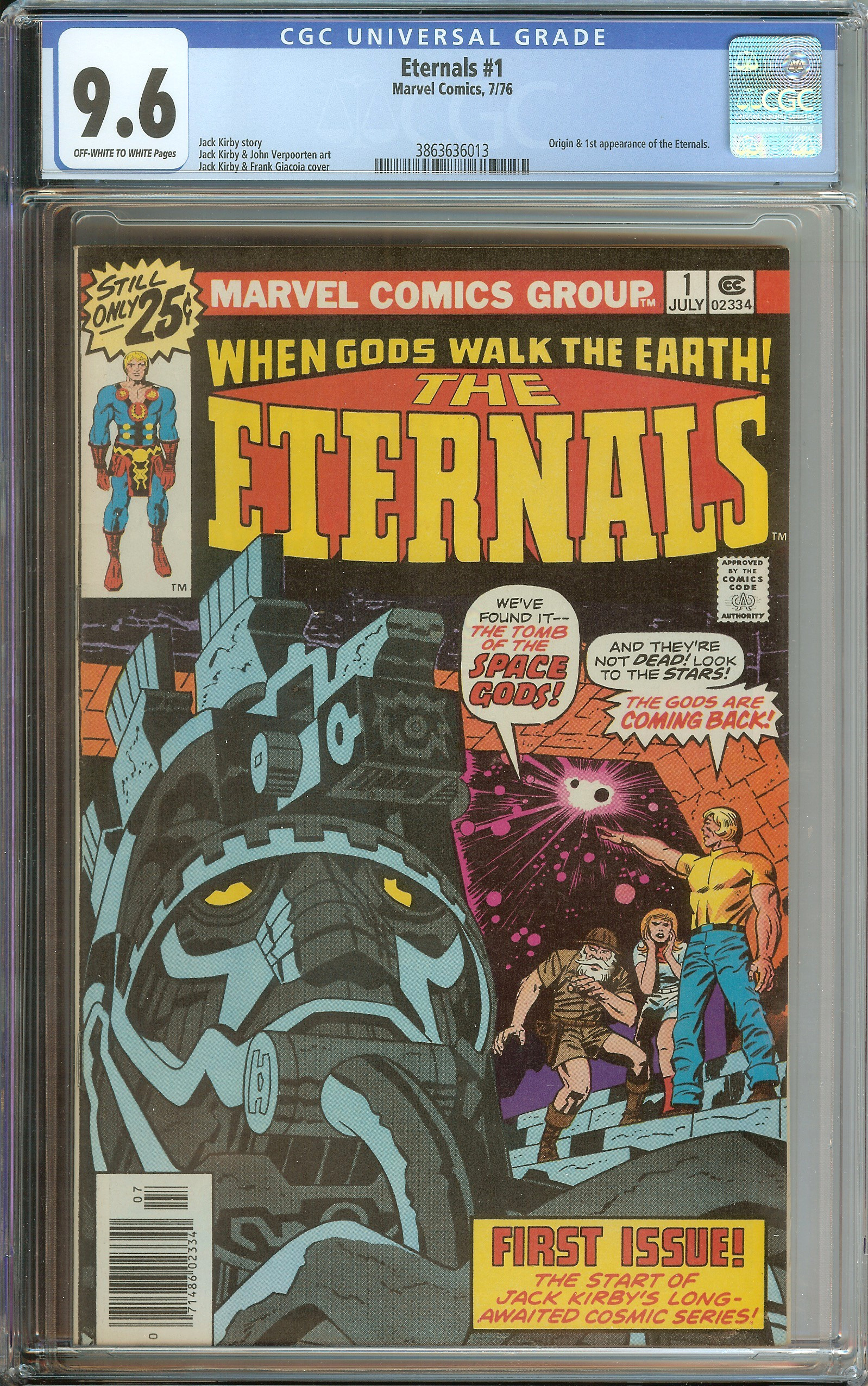 ETERNALS #1 CGC 9.6 OW/WH PAGES | Reece's Rare Comics
