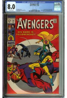 AVENGERS #59 CGC 8.0 OW PAGES | Reece's Rare Comics