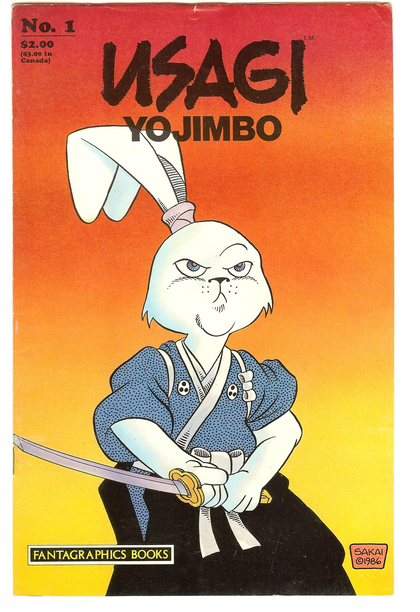 USAGI YOJIMBO #1 6.0 2ND PRINT | Reece's Rare Comics