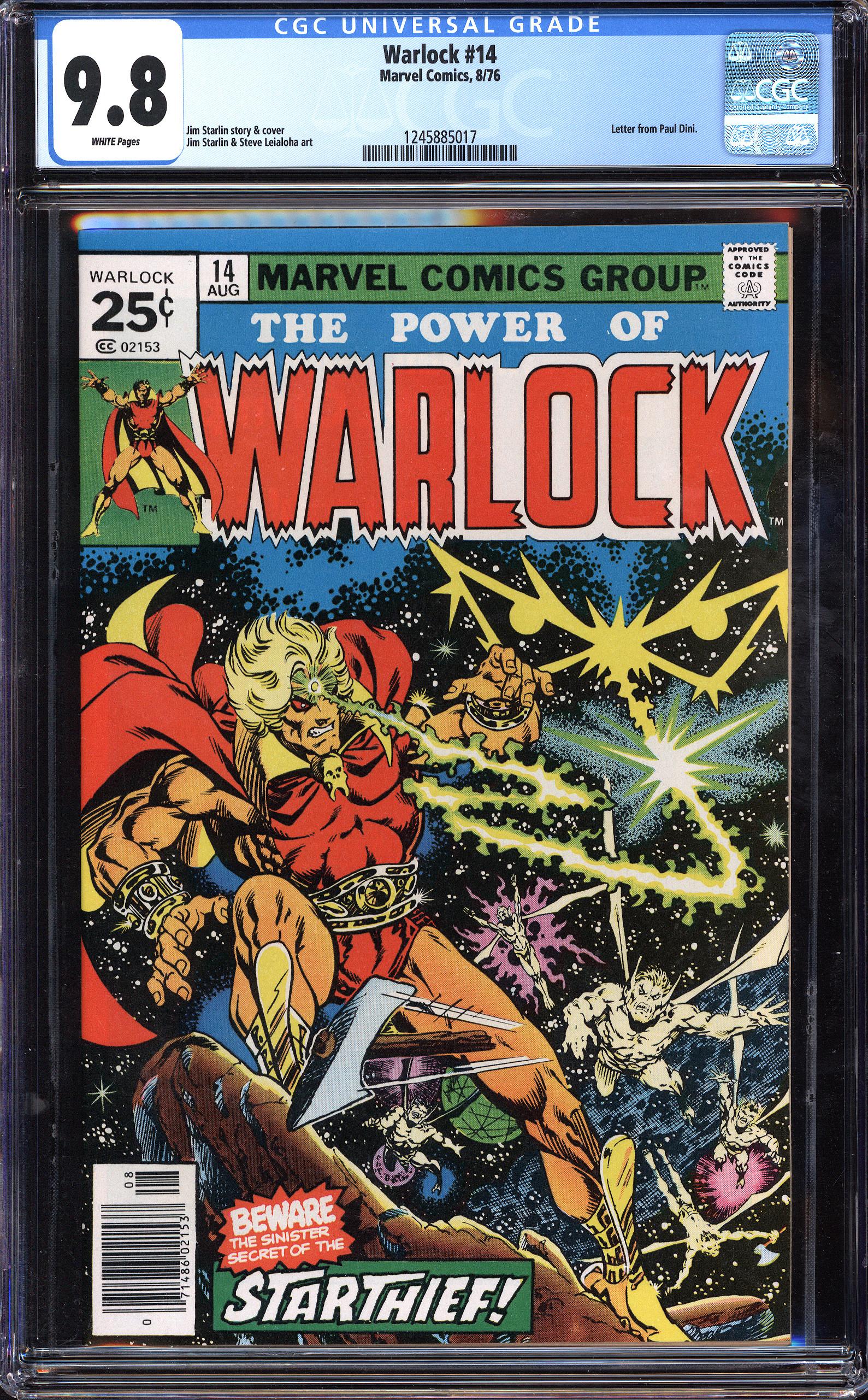 WARLOCK #14 CGC 9.8 WHITE PAGES | Reece's Rare Comics