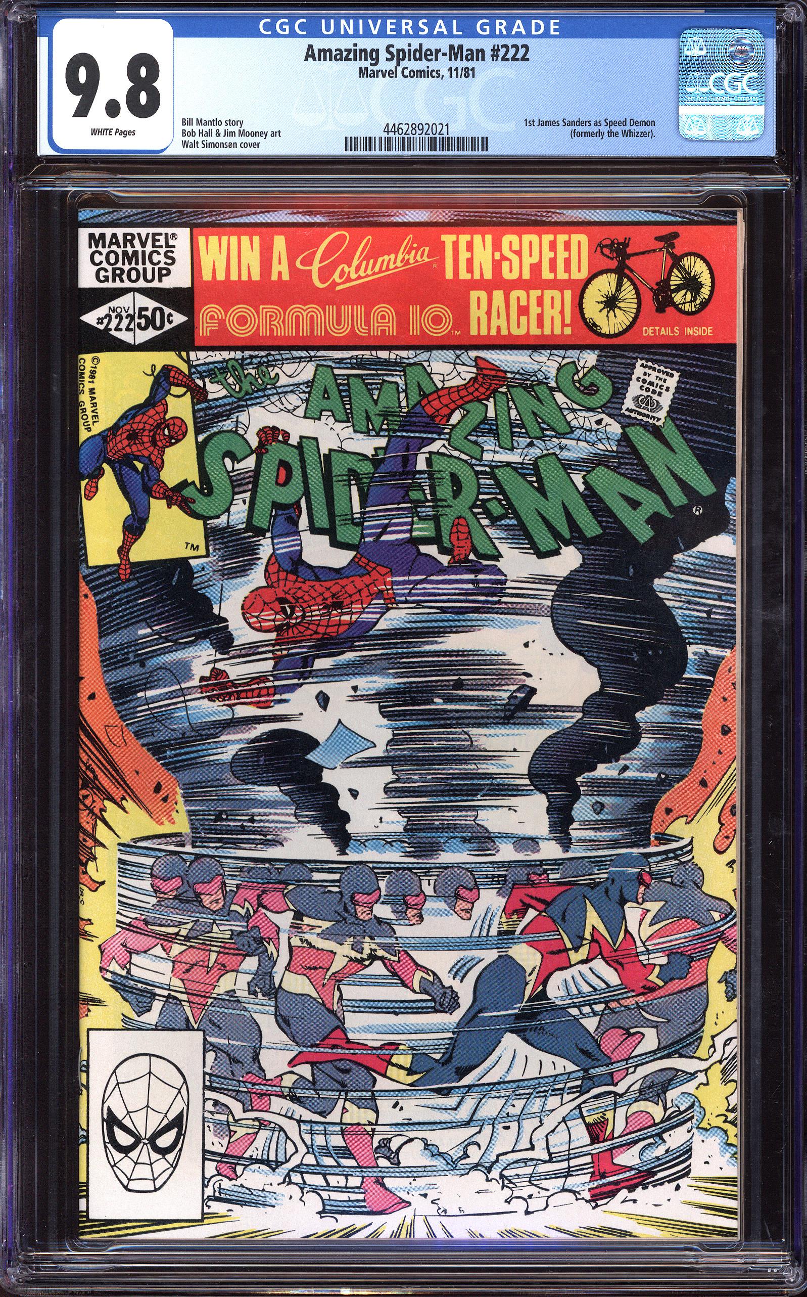 AMAZING SPIDER-MAN #222 CGC 9.8 WHITE PAGES | Reece's Rare Comics