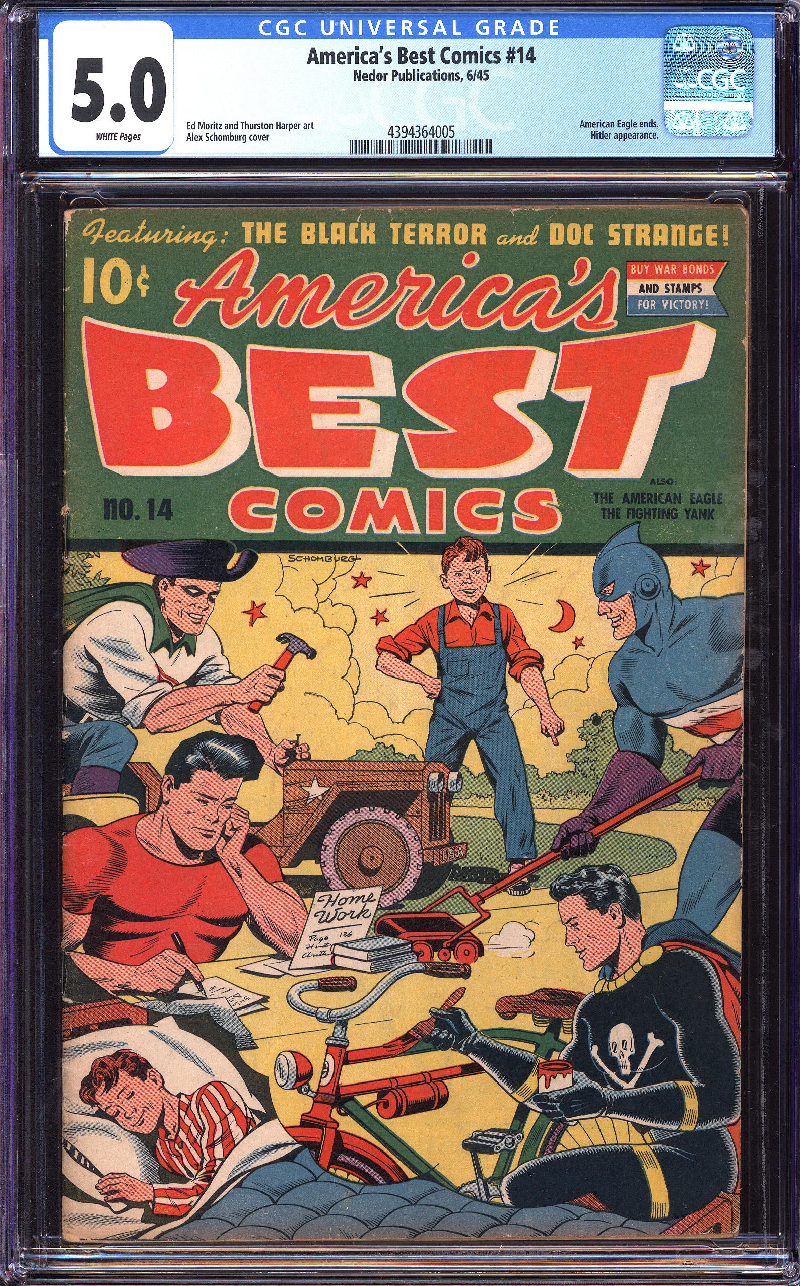 AMERICA'S BEST COMICS #14 CGC 5.0 WHITE PAGES | Reece's Rare Comics