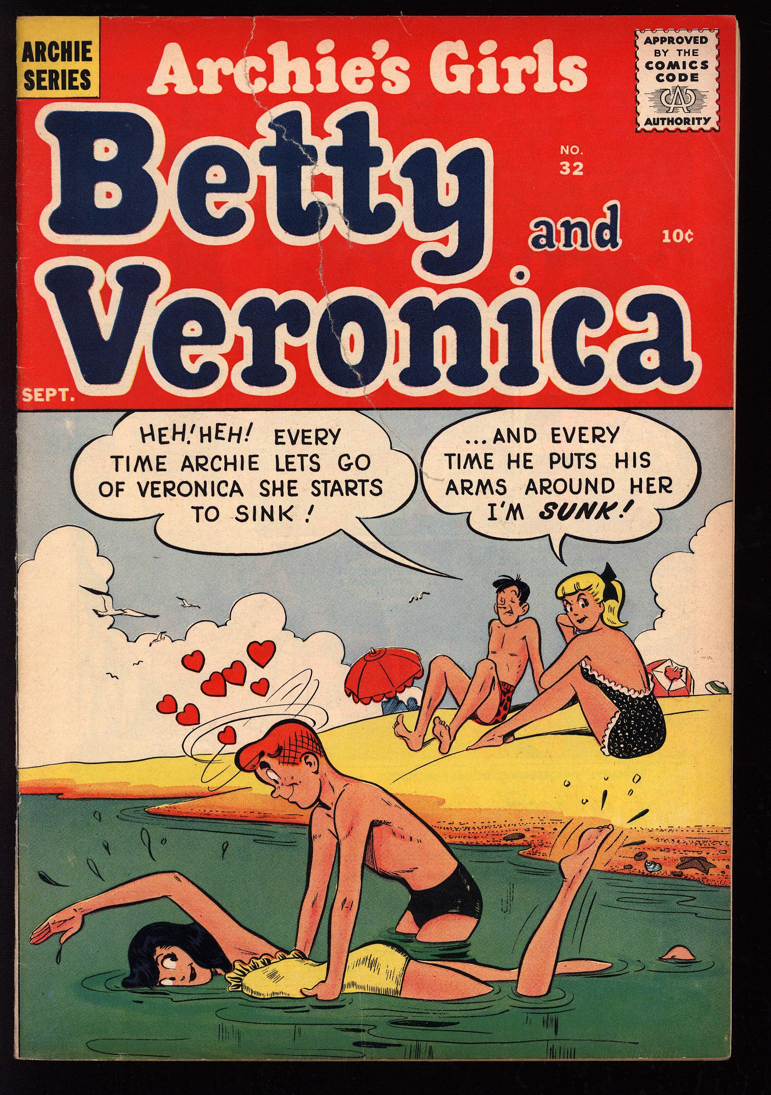 ARCHIE'S GIRLS BETTY AND VERONICA #32 1.8 | Reece's Rare Comics