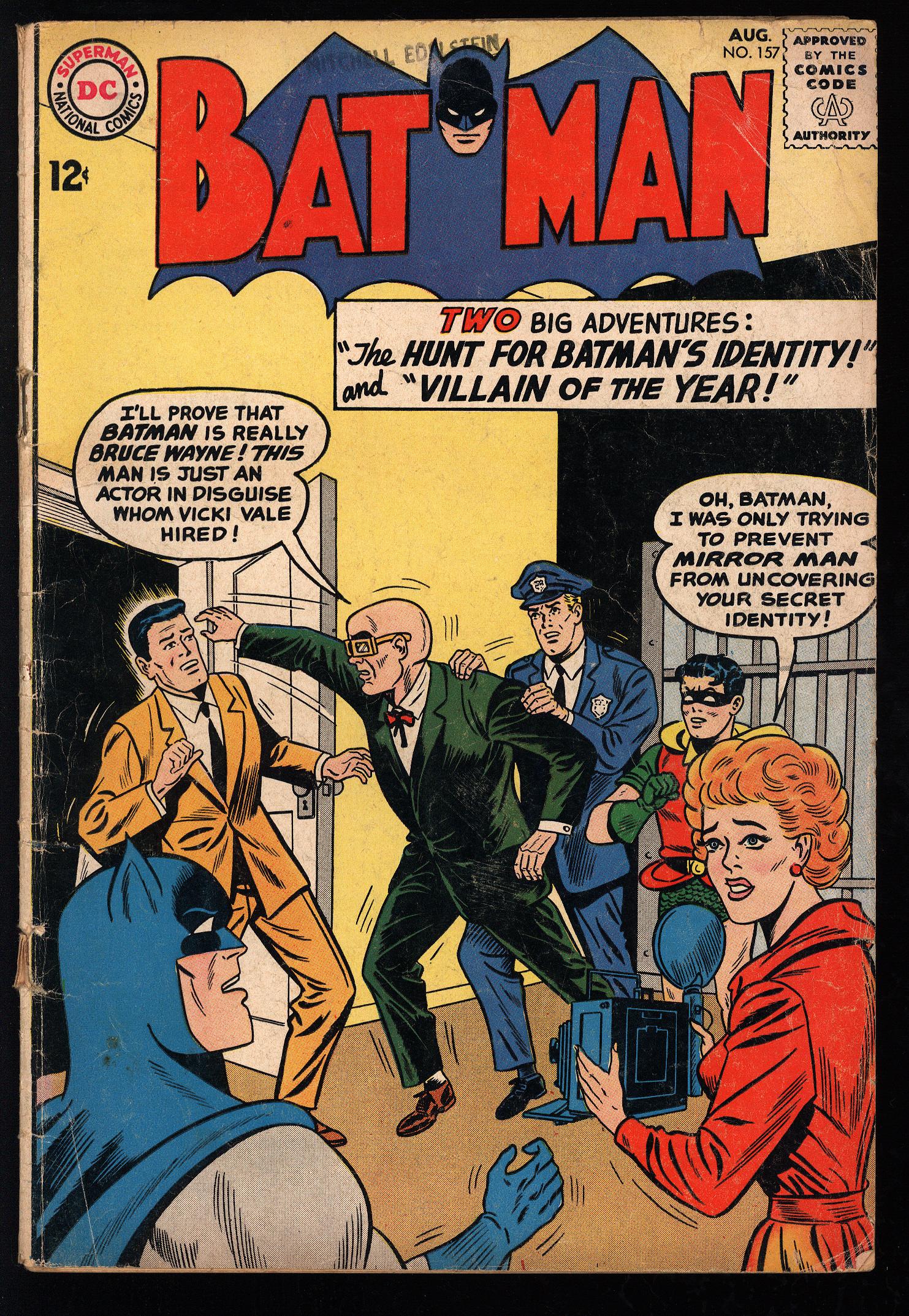 BATMAN #157 2.5 | Reece's Rare Comics