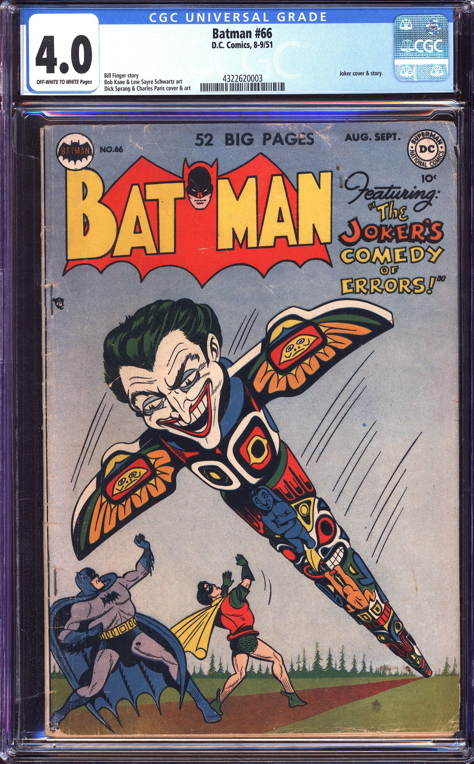 BATMAN #66 CGC 4.0 OW/WH PAGES | Reece's Rare Comics