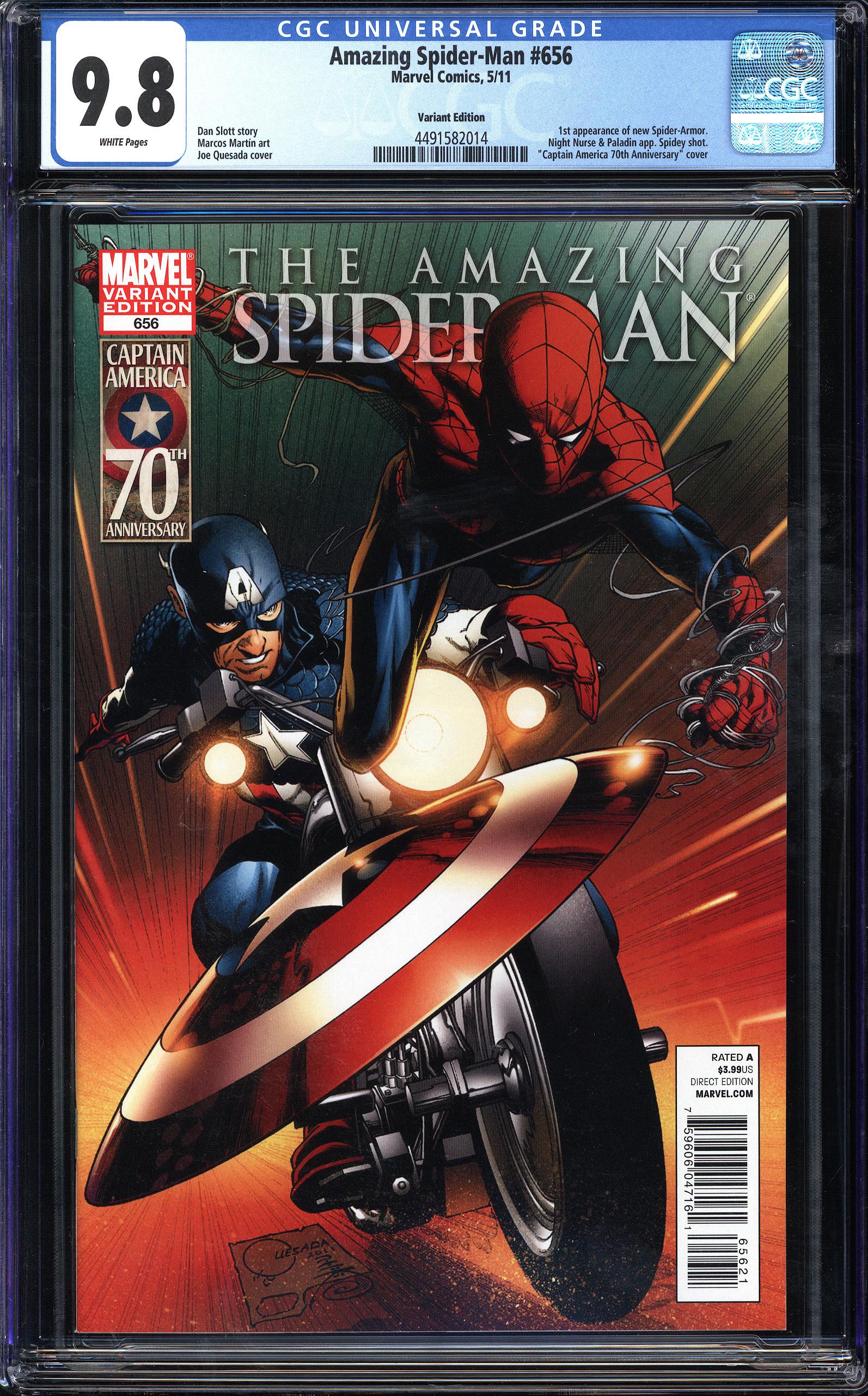 AMAZING SPIDER-MAN #656 CGC 9.8 WHITE PAGES | Reece's Rare Comics