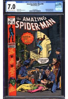 AMAZING SPIDER-MAN #96 CGC 7.0 OW/WH PAGES | Reece's Rare Comics