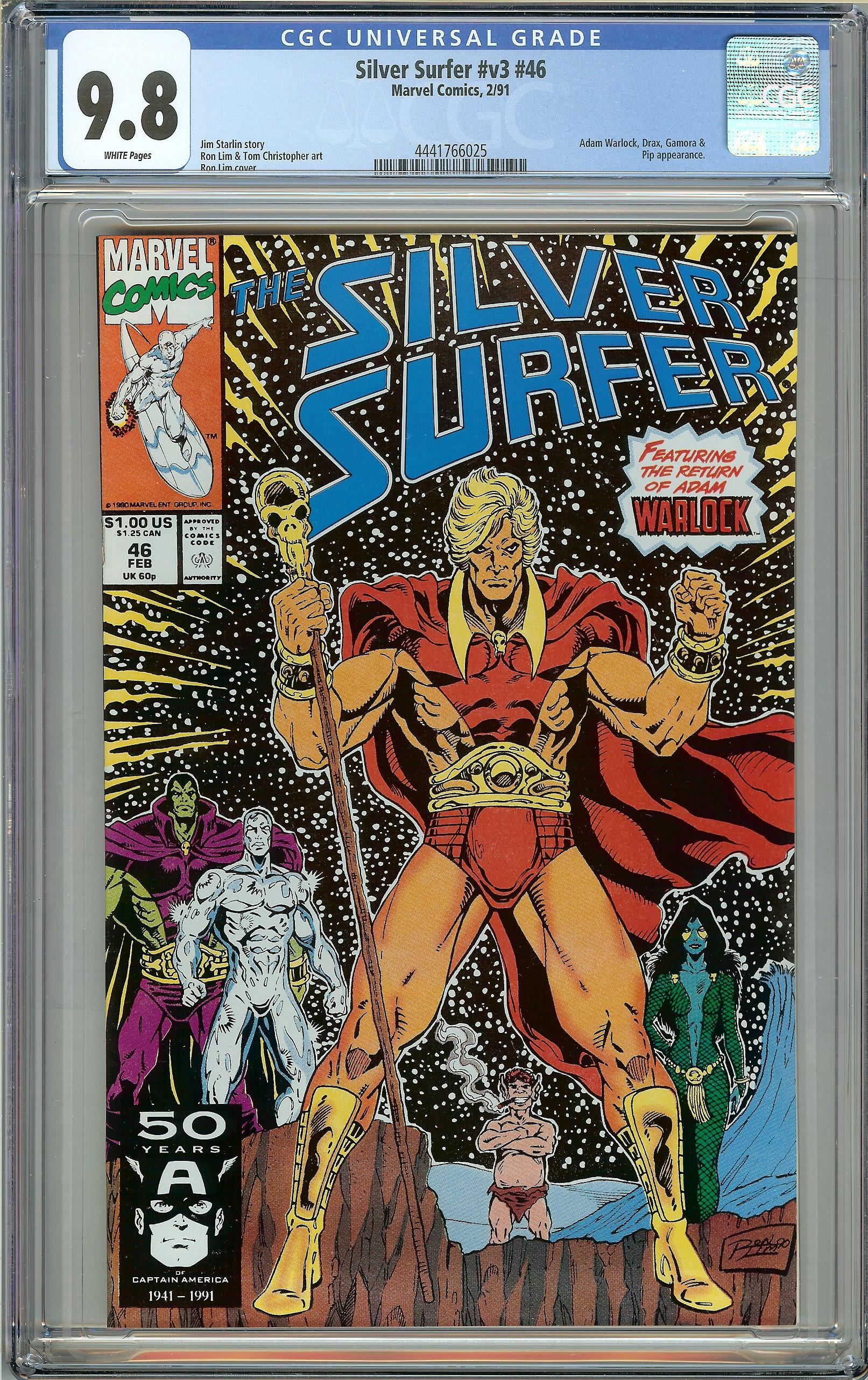SILVER SURFER #46 CGC 9.8 WHITE PAGES | Reece's Rare Comics