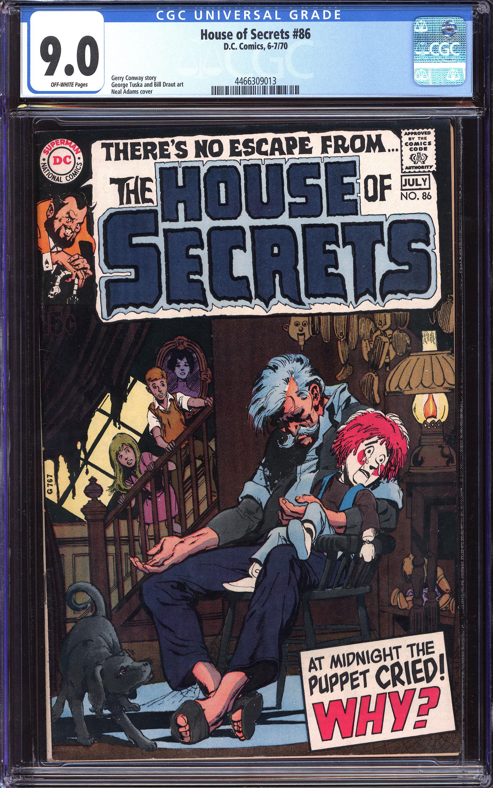 HOUSE OF SECRETS #86 CGC 9.0 OW PAGES | Reece's Rare Comics