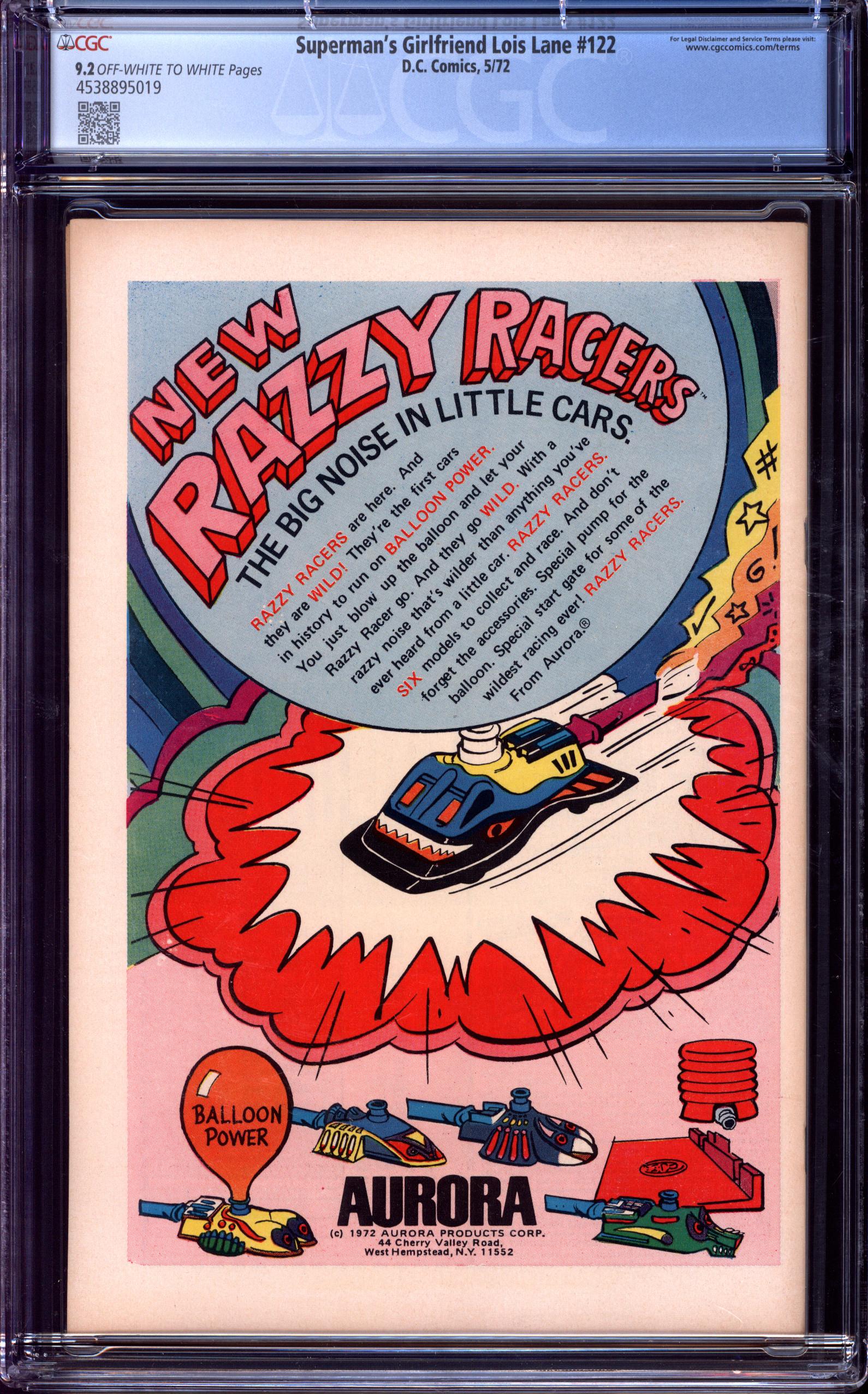 SUPERMAN'S GIRLFRIEND LOIS LANE #122 9.2 OW/WH PAGES | Reece's Rare Comics