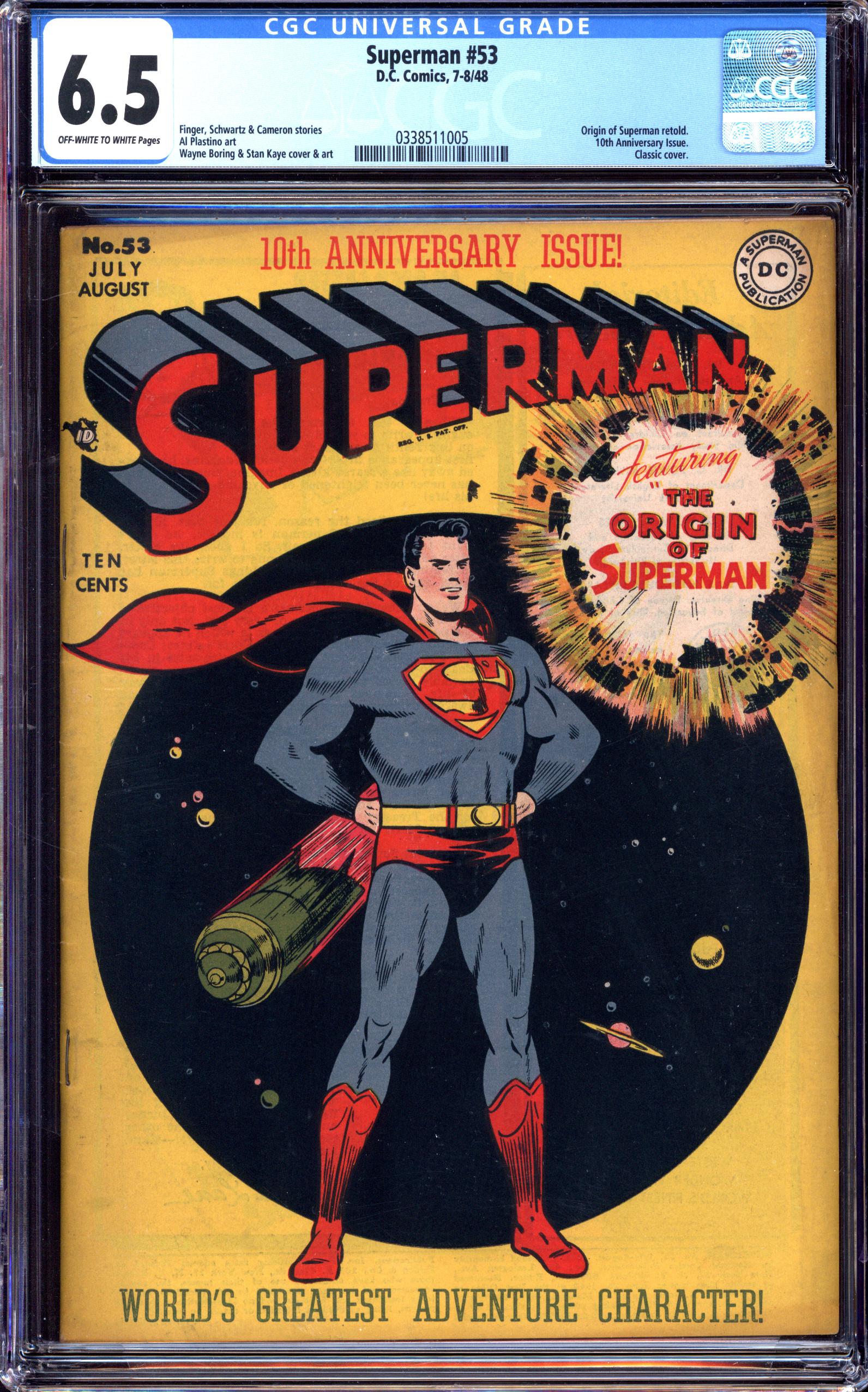 SUPERMAN #53 CGC 6.5 OW/WH PAGES | Reece's Rare Comics
