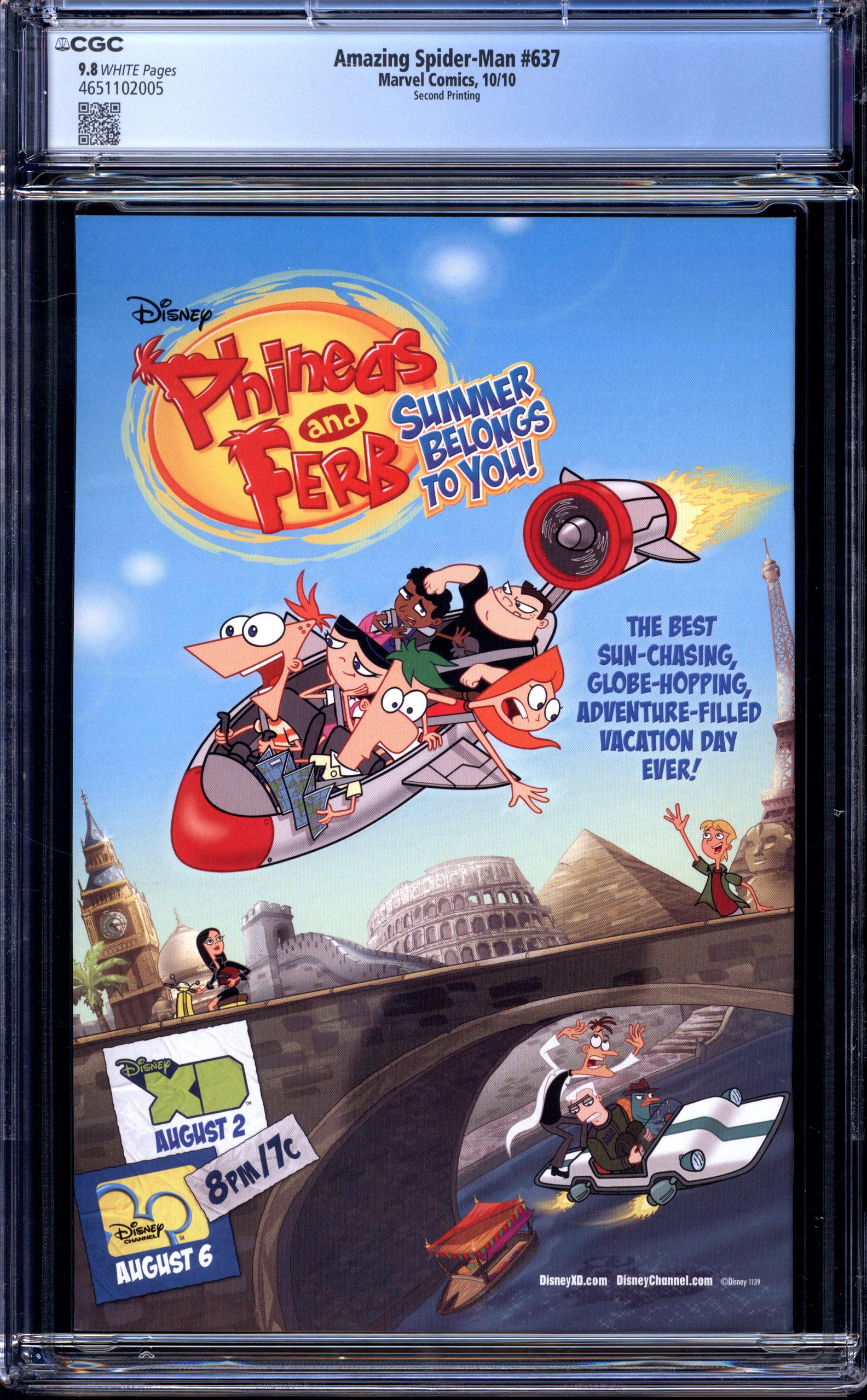 AMAZING SPIDER-MAN #637 CGC 9.8 WHITE PAGES | Reece's Rare Comics