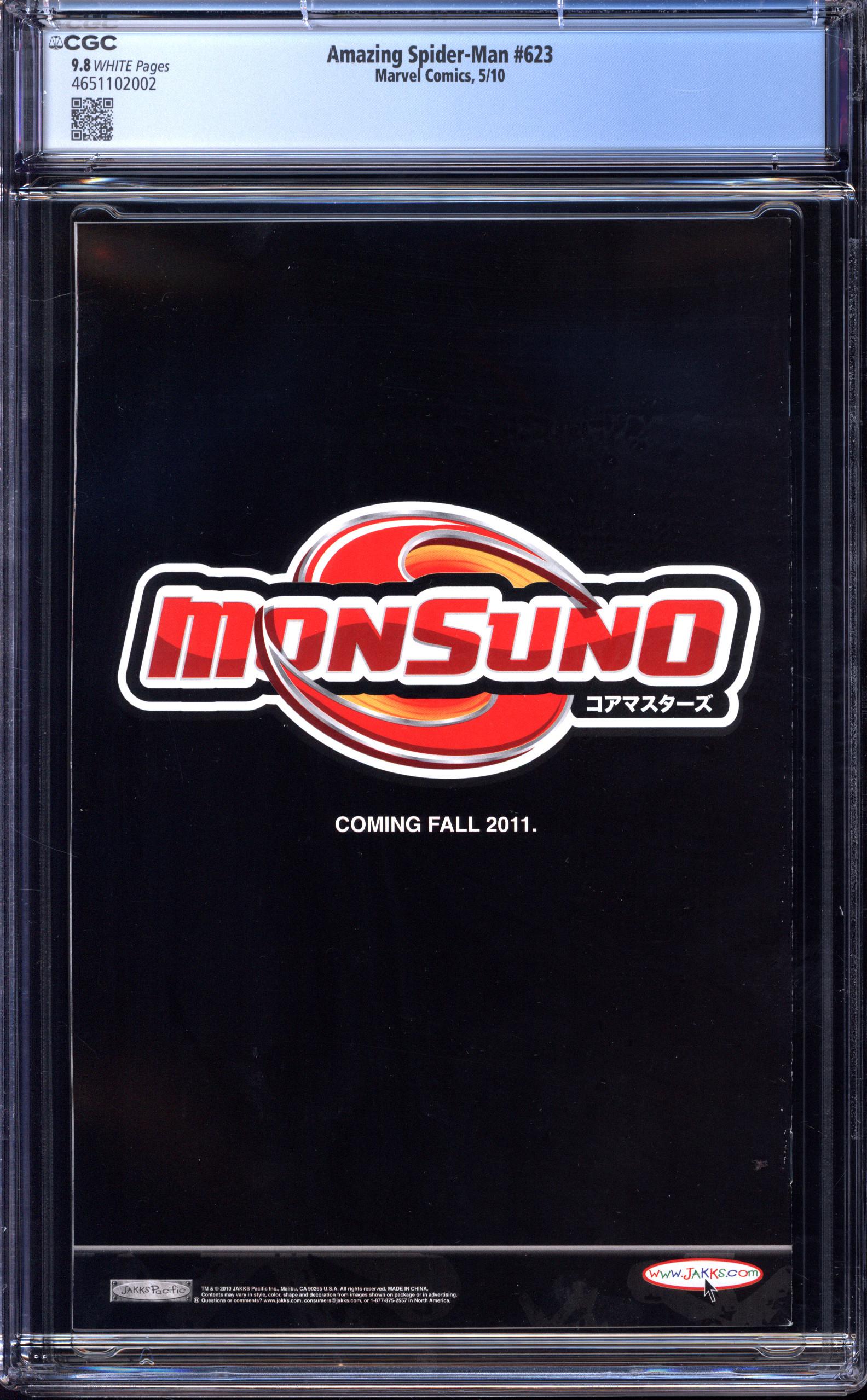 AMAZING SPIDER-MAN #623 CGC 9.8 WHITE PAGES | Reece's Rare Comics