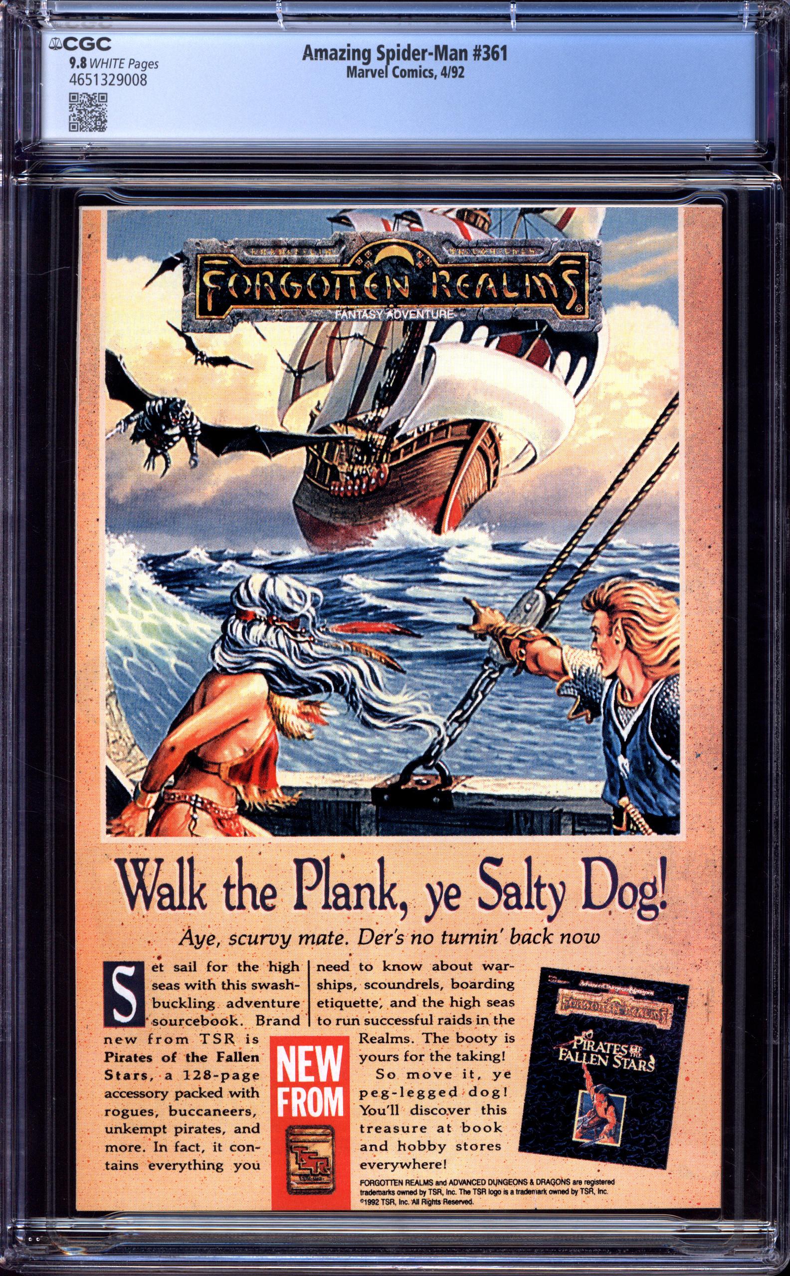 AMAZING SPIDER-MAN #361 CGC 9.8 WHITE PAGES | Reece's Rare Comics