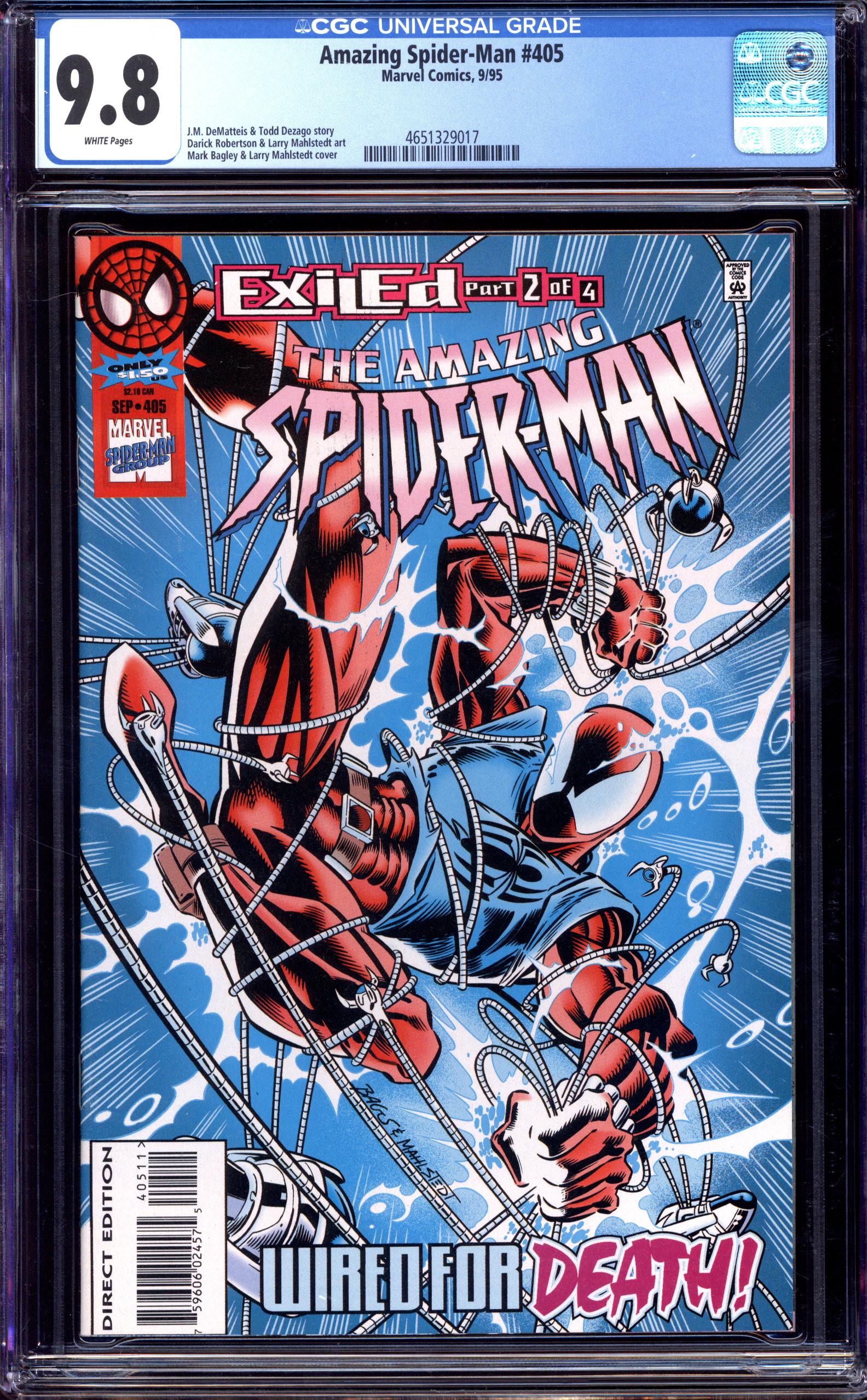 AMAZING SPIDER-MAN #405 CGC 9.8 WHITE PAGES | Reece's Rare Comics