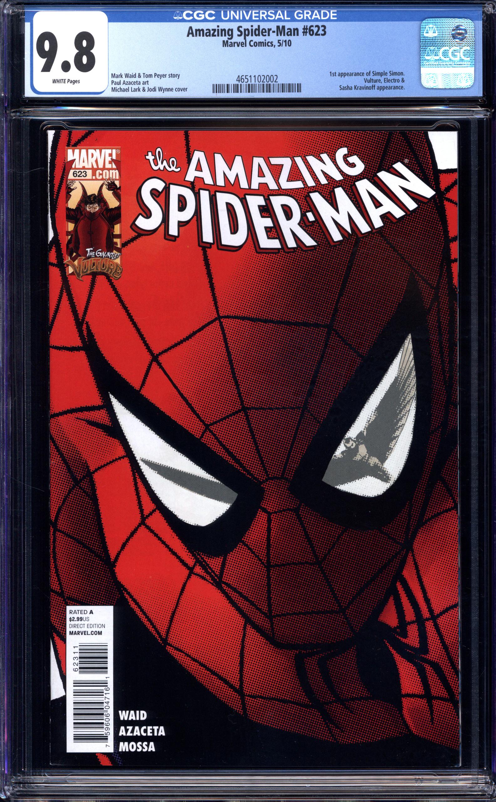 AMAZING SPIDER-MAN #623 CGC 9.8 WHITE PAGES | Reece's Rare Comics