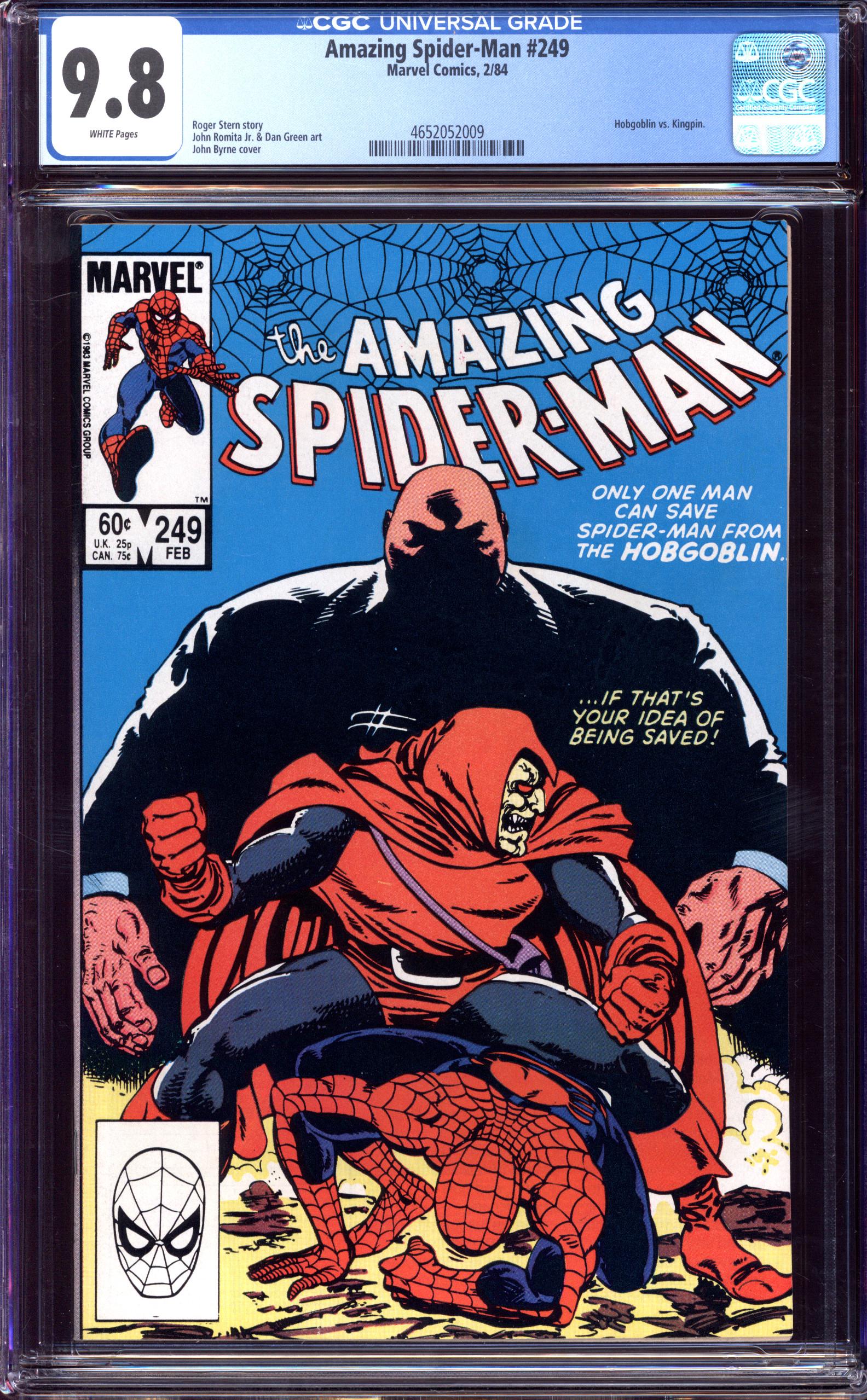AMAZING SPIDER-MAN #249 CGC 9.8 WHITE PAGES | Reece's Rare Comics