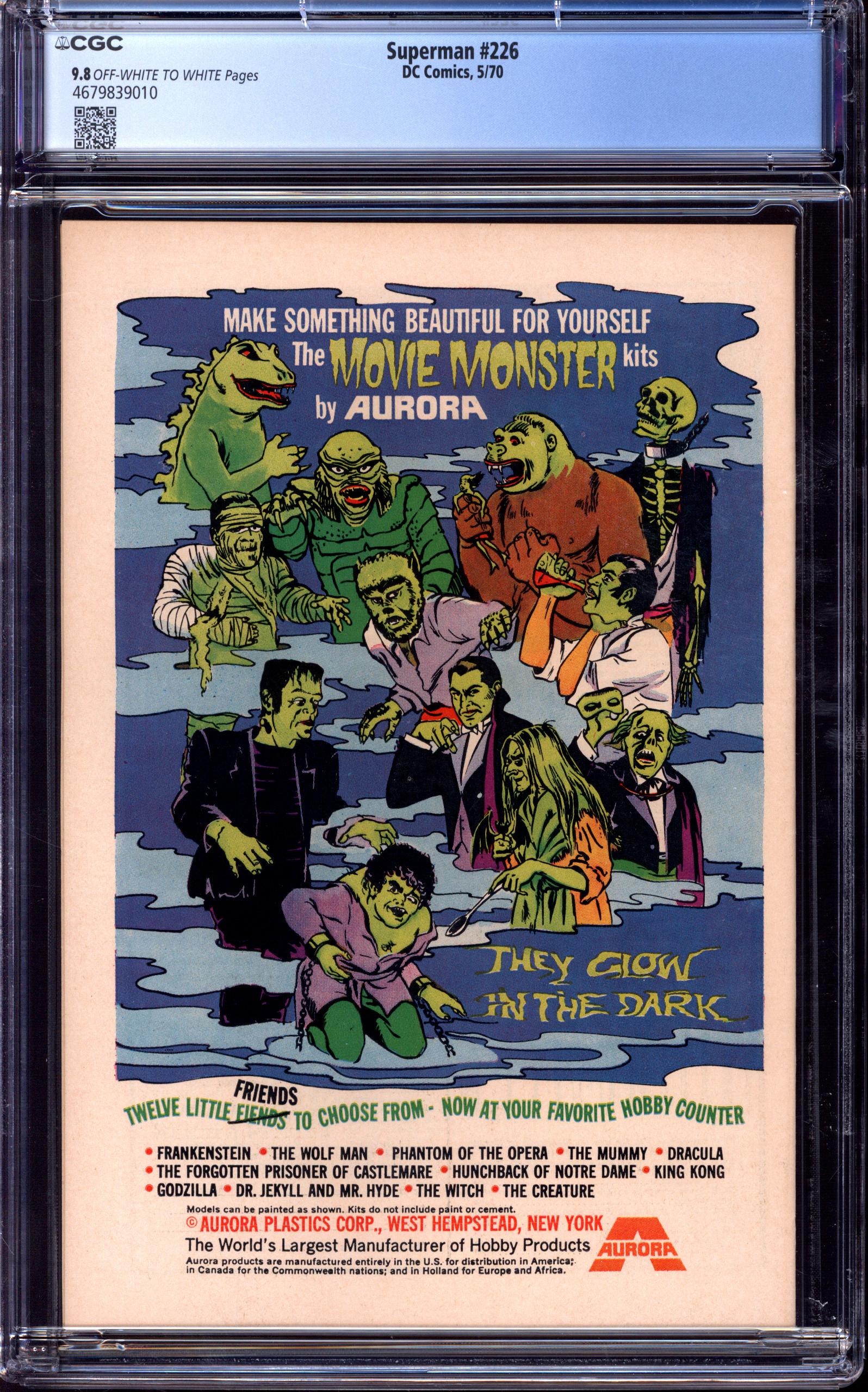 SUPERMAN #226 CGC 9.8 OW/WH PAGES | Reece's Rare Comics