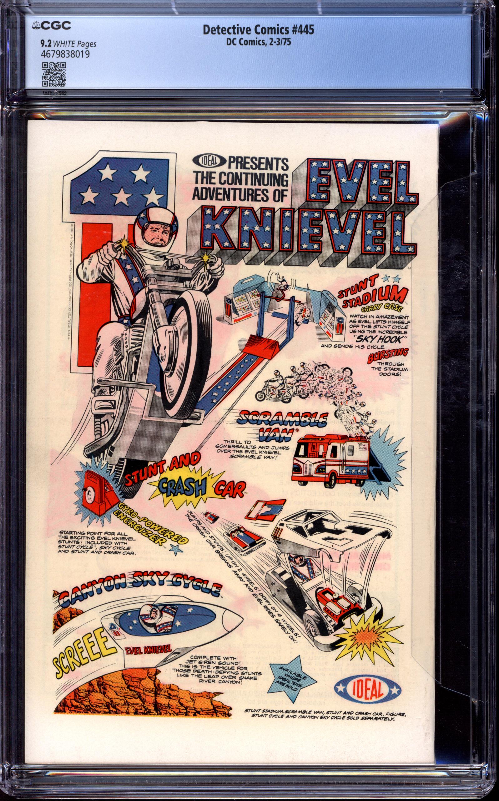 DETECTIVE COMICS #445 CGC 9.2 WHITE PAGES | Reece's Rare Comics