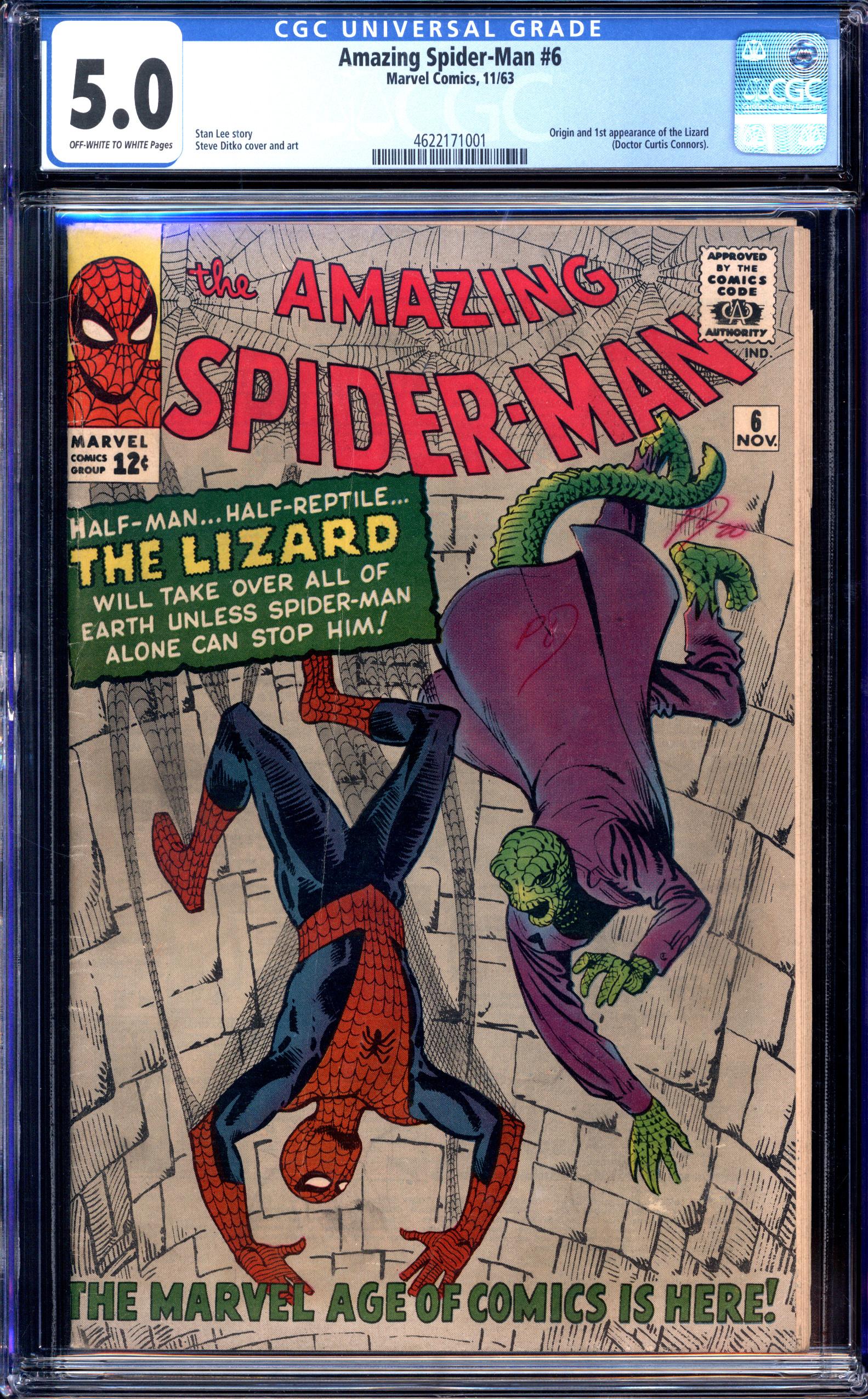 AMAZING SPIDER-MAN #6 CGC 5.0 OW/WH PAGES | Reece's Rare Comics