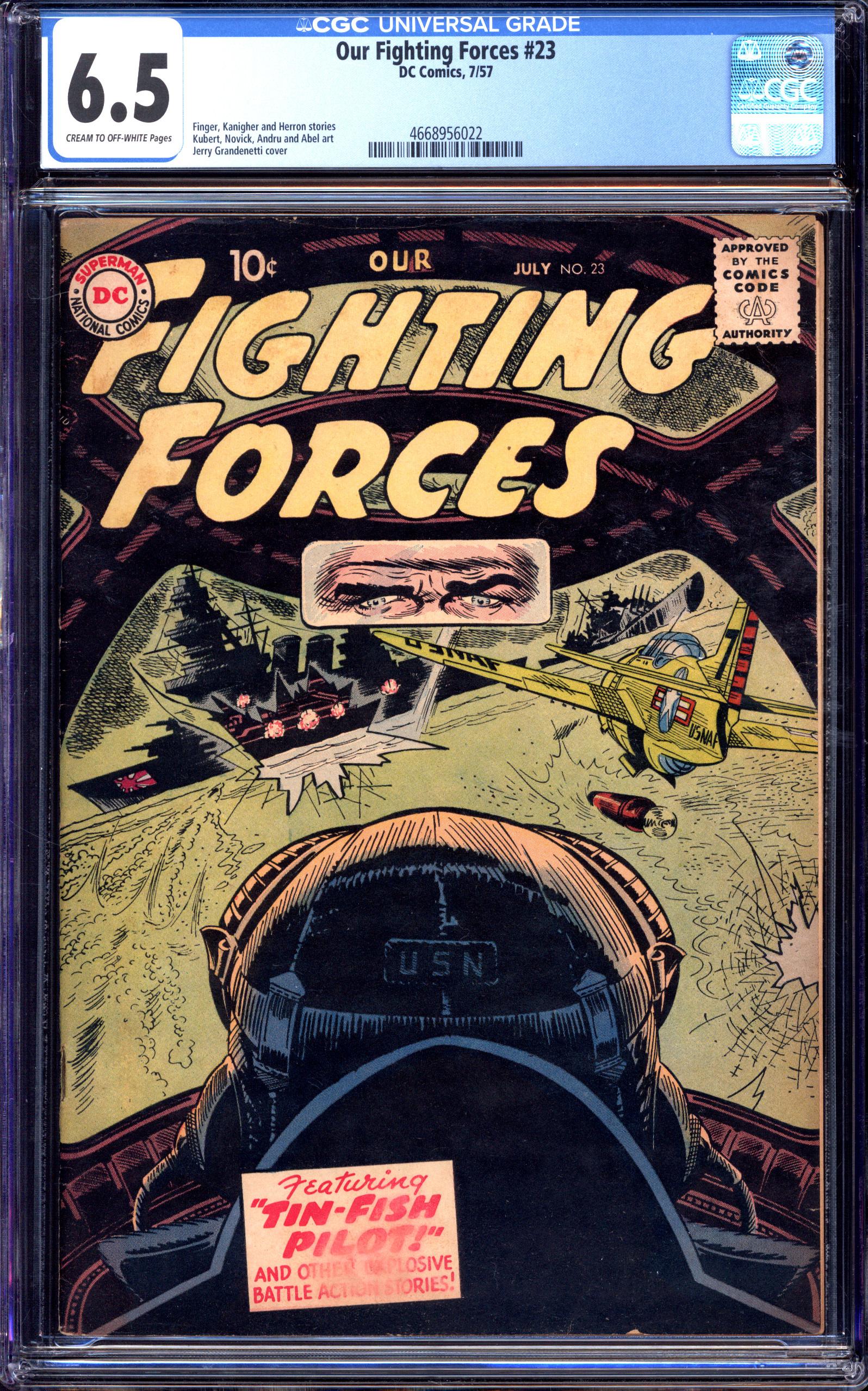 OUR FIGHTING FORCES #23 CGC 6.5 CR/OW PAGES | Reece's Rare Comics