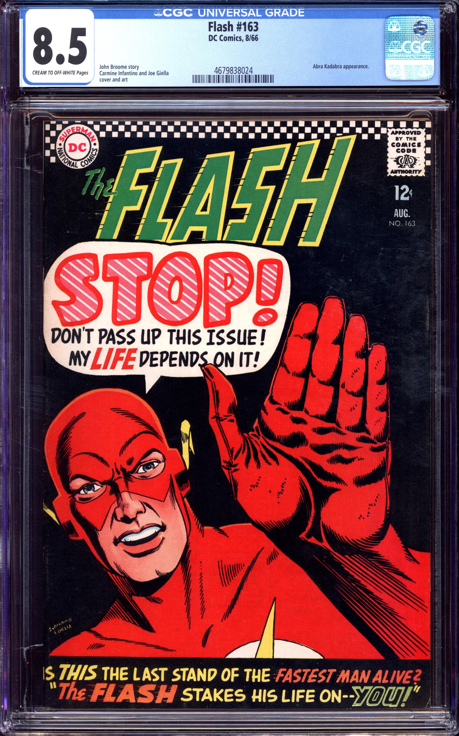 FLASH #163 CGC 8.5 CR/OW PAGES | Reece's Rare Comics